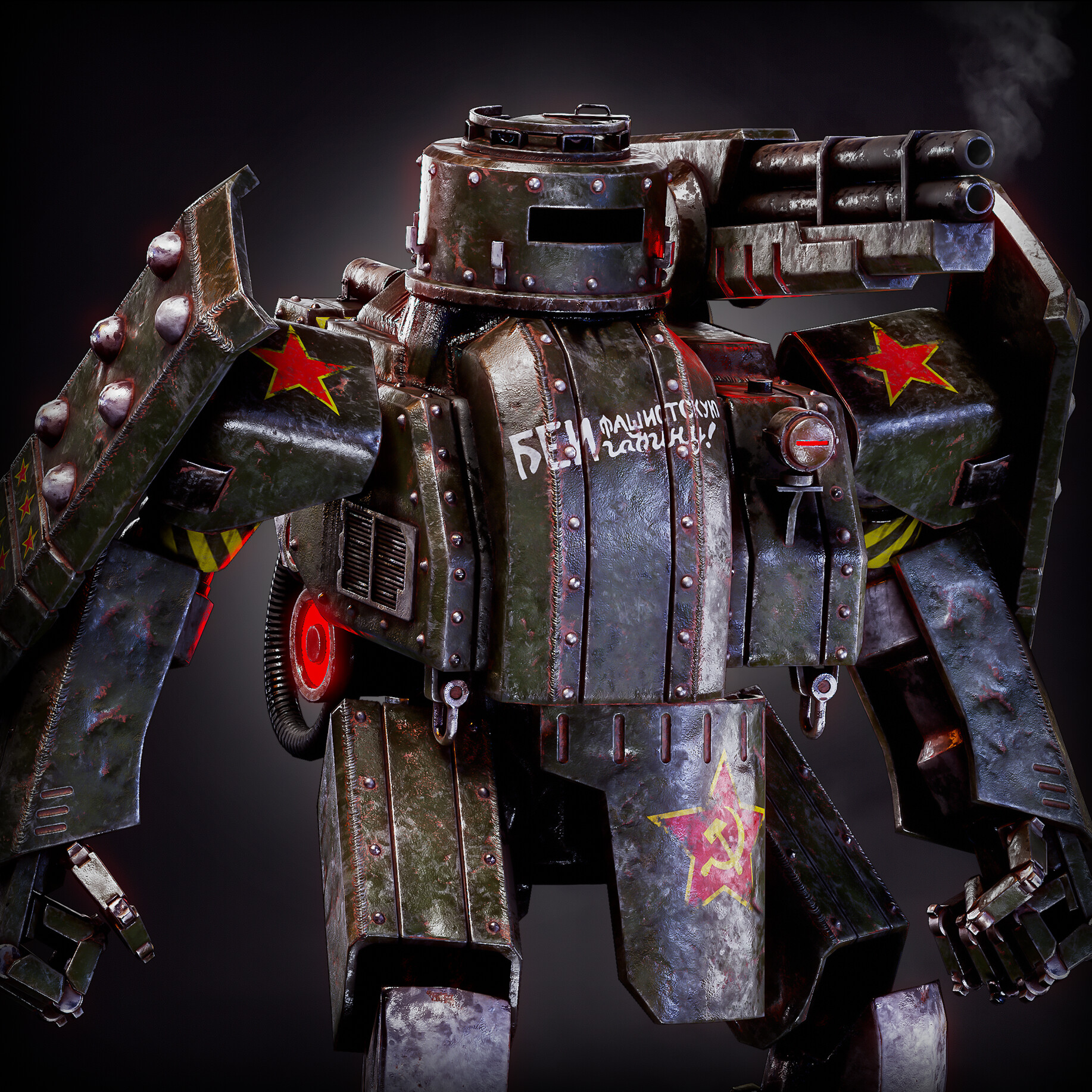 ArtStation - Soviet Mecha