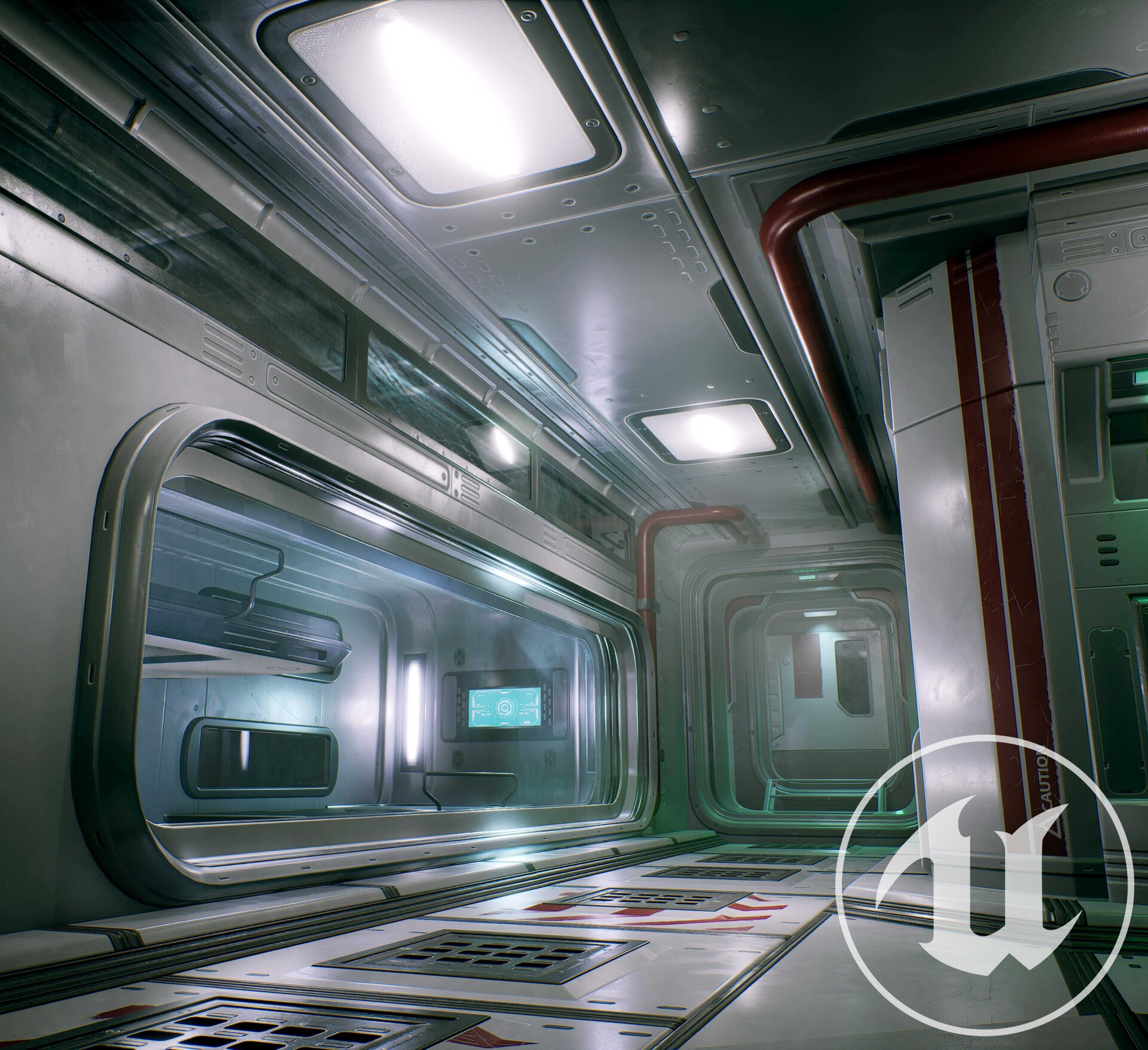 ArtStation - Modular Sci-Fi Hallway