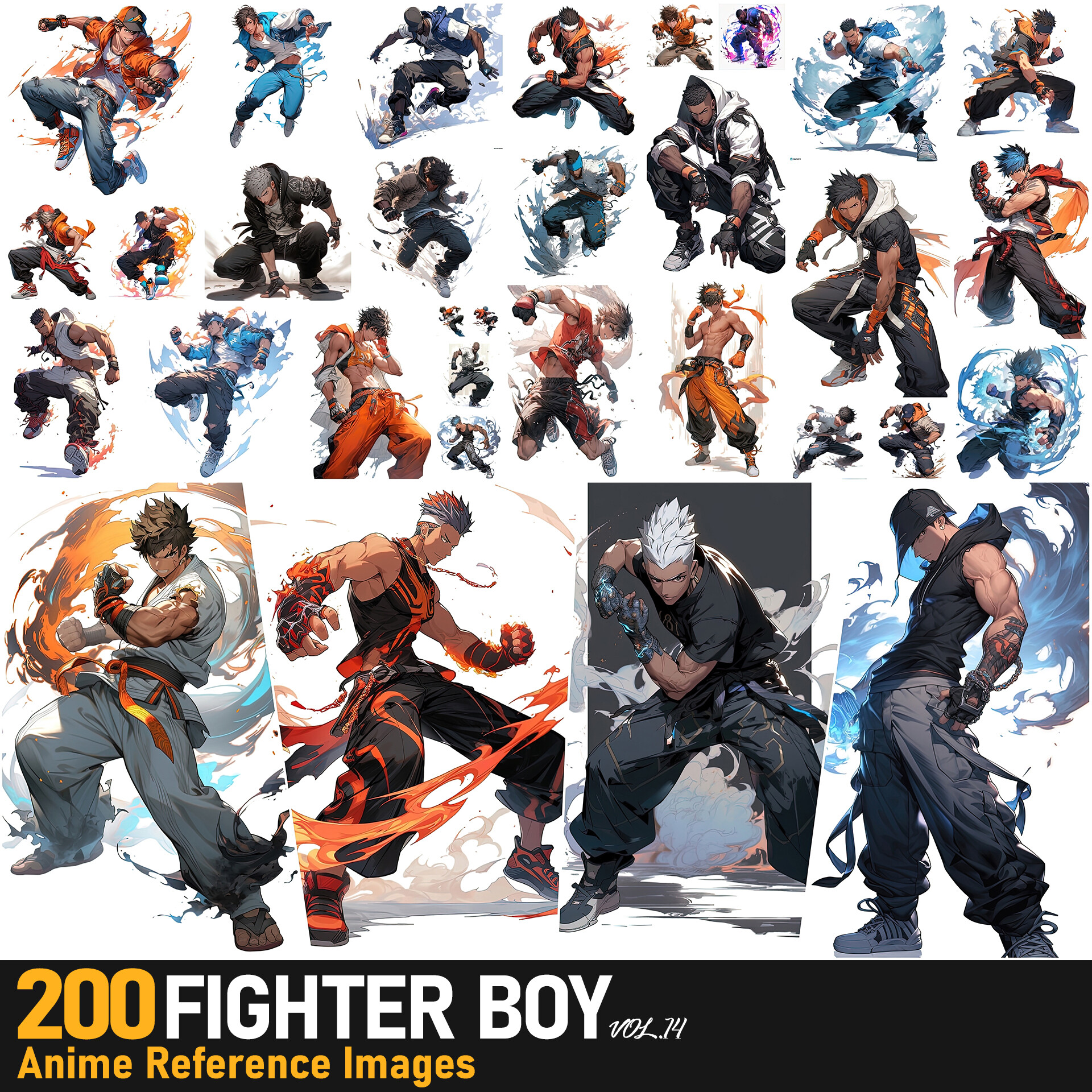 ArtStation - Fighter Boy Pose VoL.14|4K Reference Images