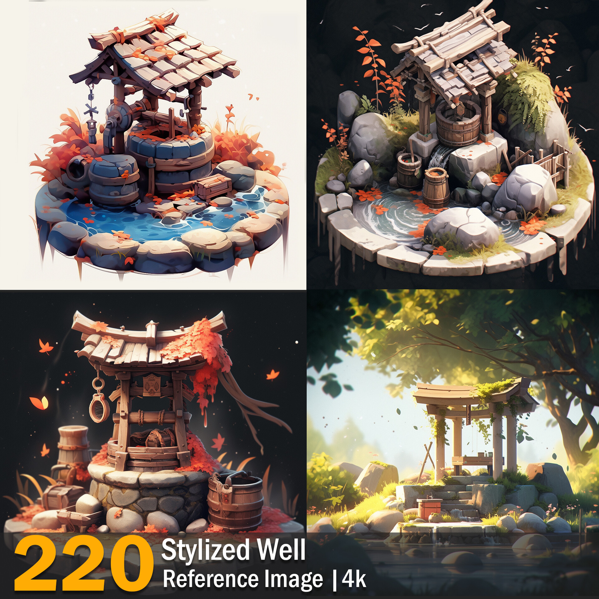 ArtStation - Stylized Well | Reference Images | 4K