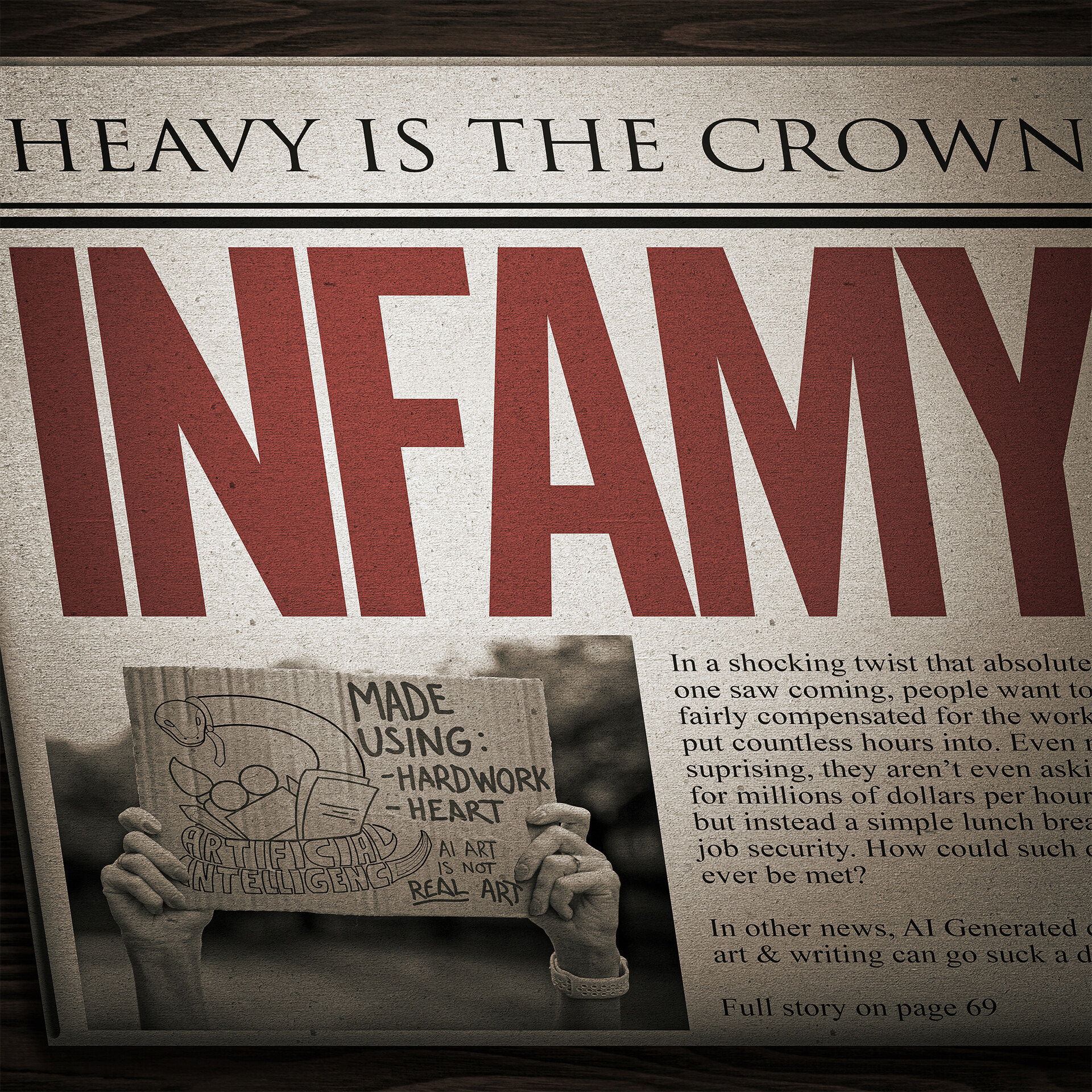 ArtStation - "INFAMY" Cover Art and Lyric Video