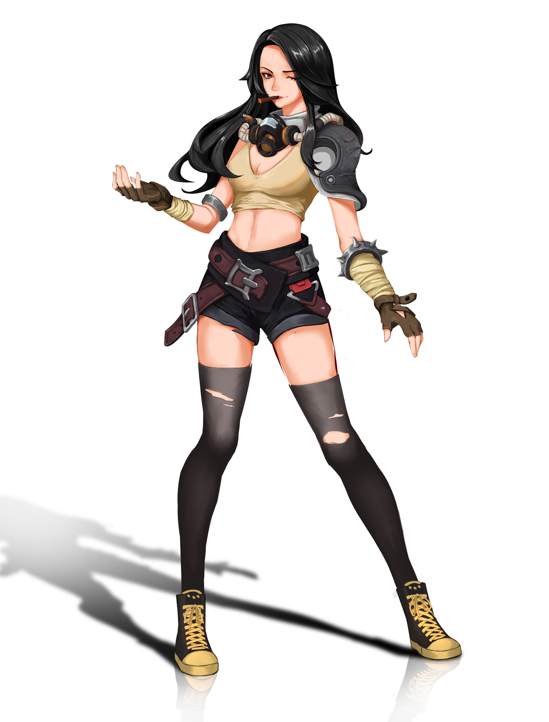 ArtStation - Shooting game girl character design