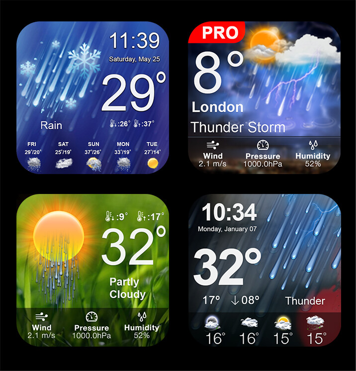 ArtStation - Multiple App Icons Designed For Weather App