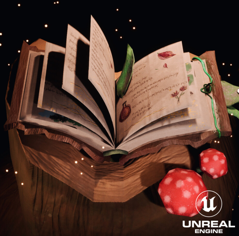 ArtStation - Forest Spell Book