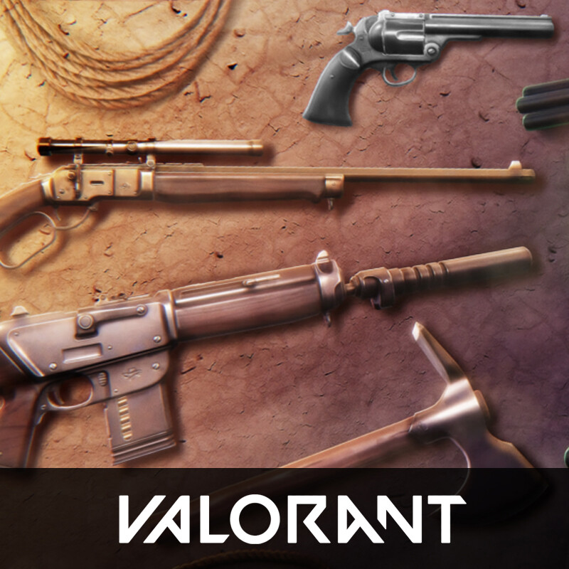 ArtStation - VALORANT- 'Neo Frontier' Weapon Skinline