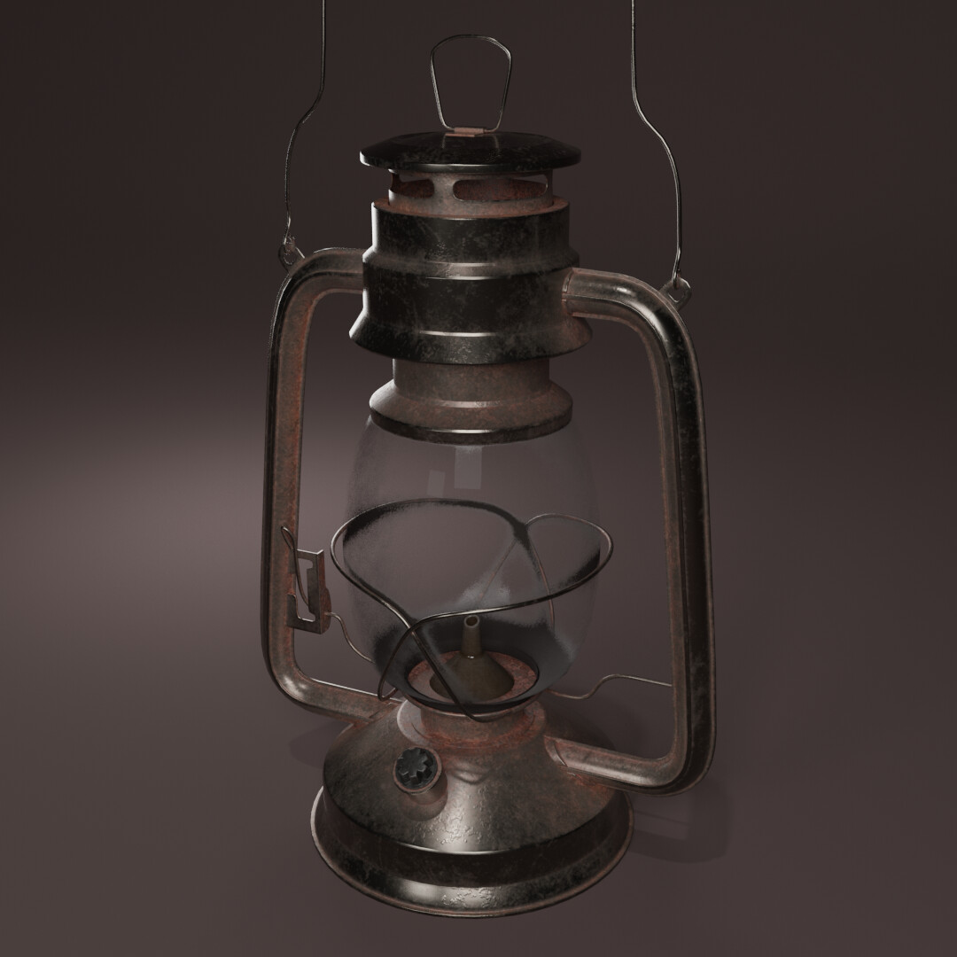 ArtStation - Oil Lamp Prop