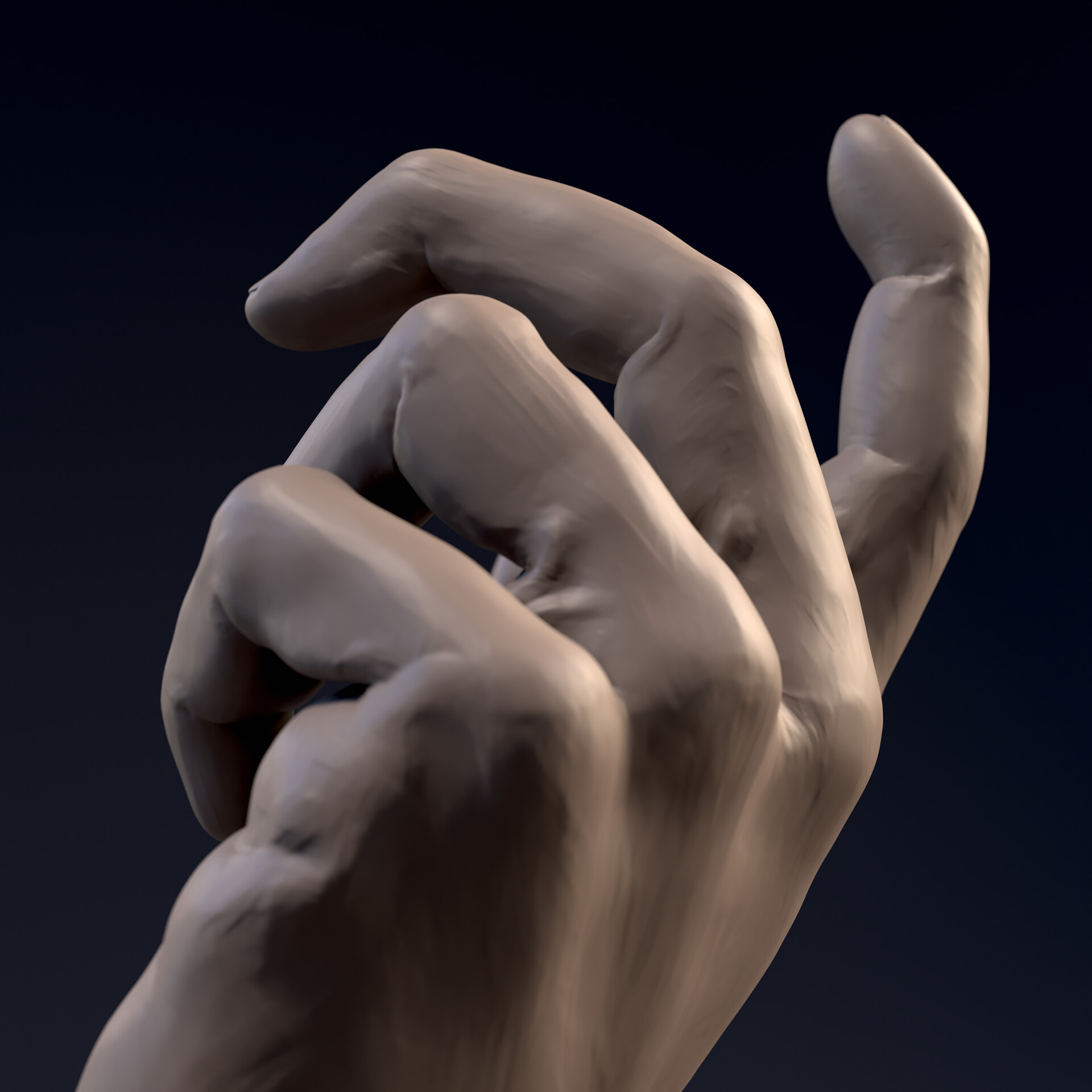 ArtStation - Hand Sculpt study