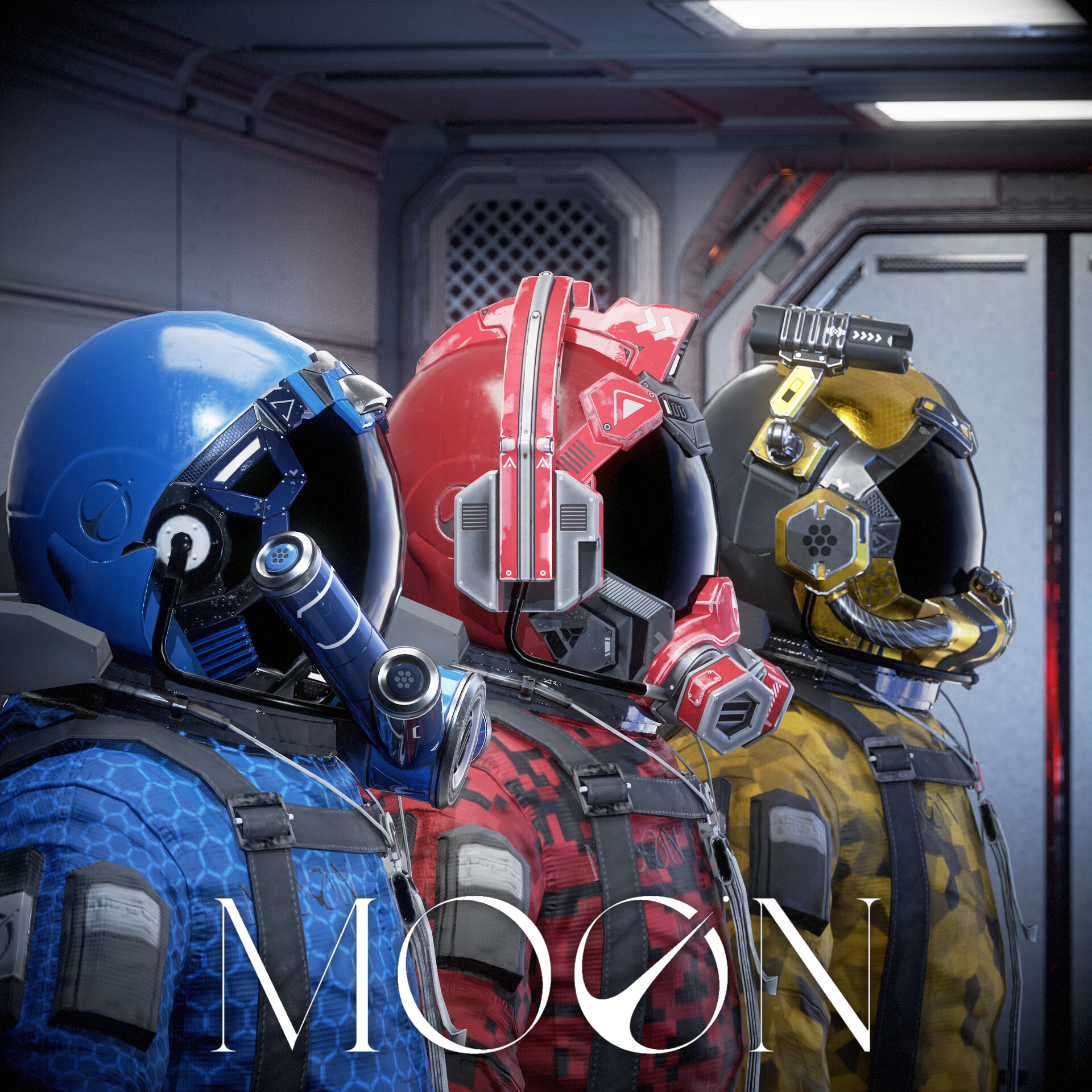 ArtStation - MOON - Helmet Attachments