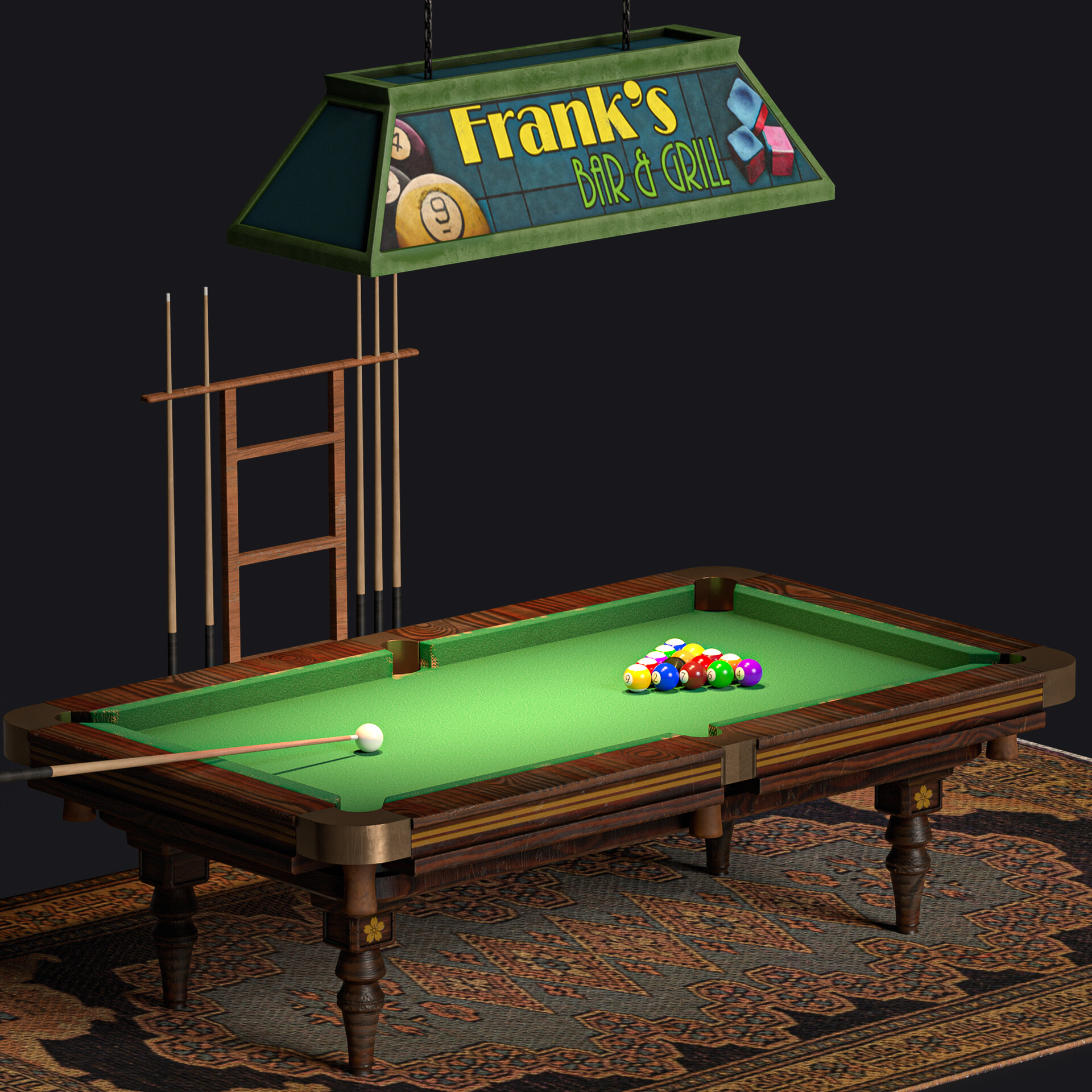 ArtStation - Pool Table