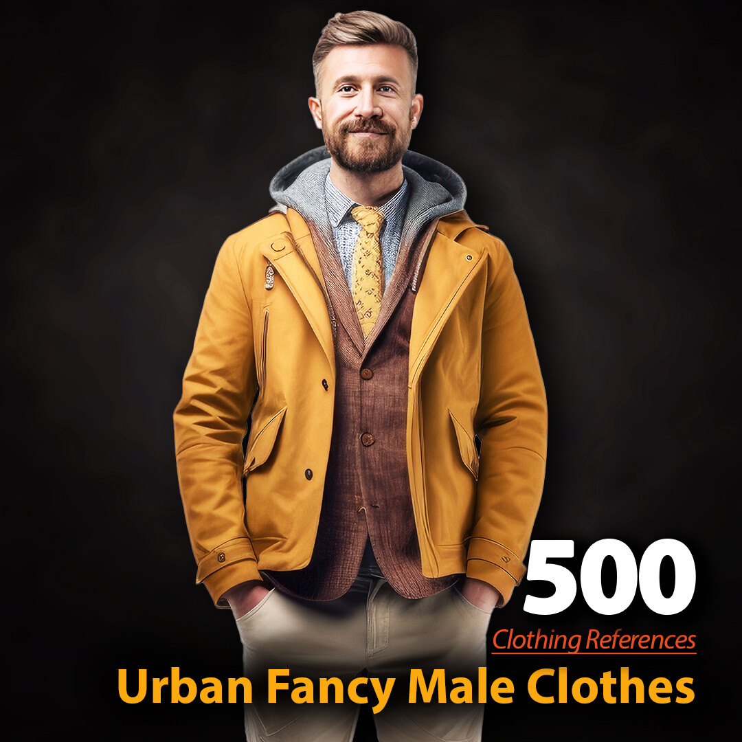 ArtStation - 500 Urban Fancy Male Clothes. Character References, 8K ...
