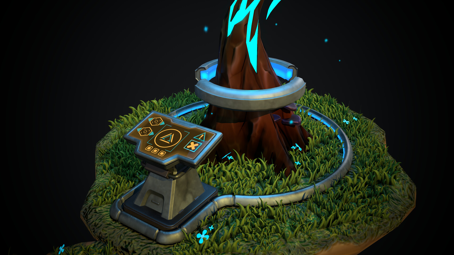 ArtStation - Sci-fi tree artifact