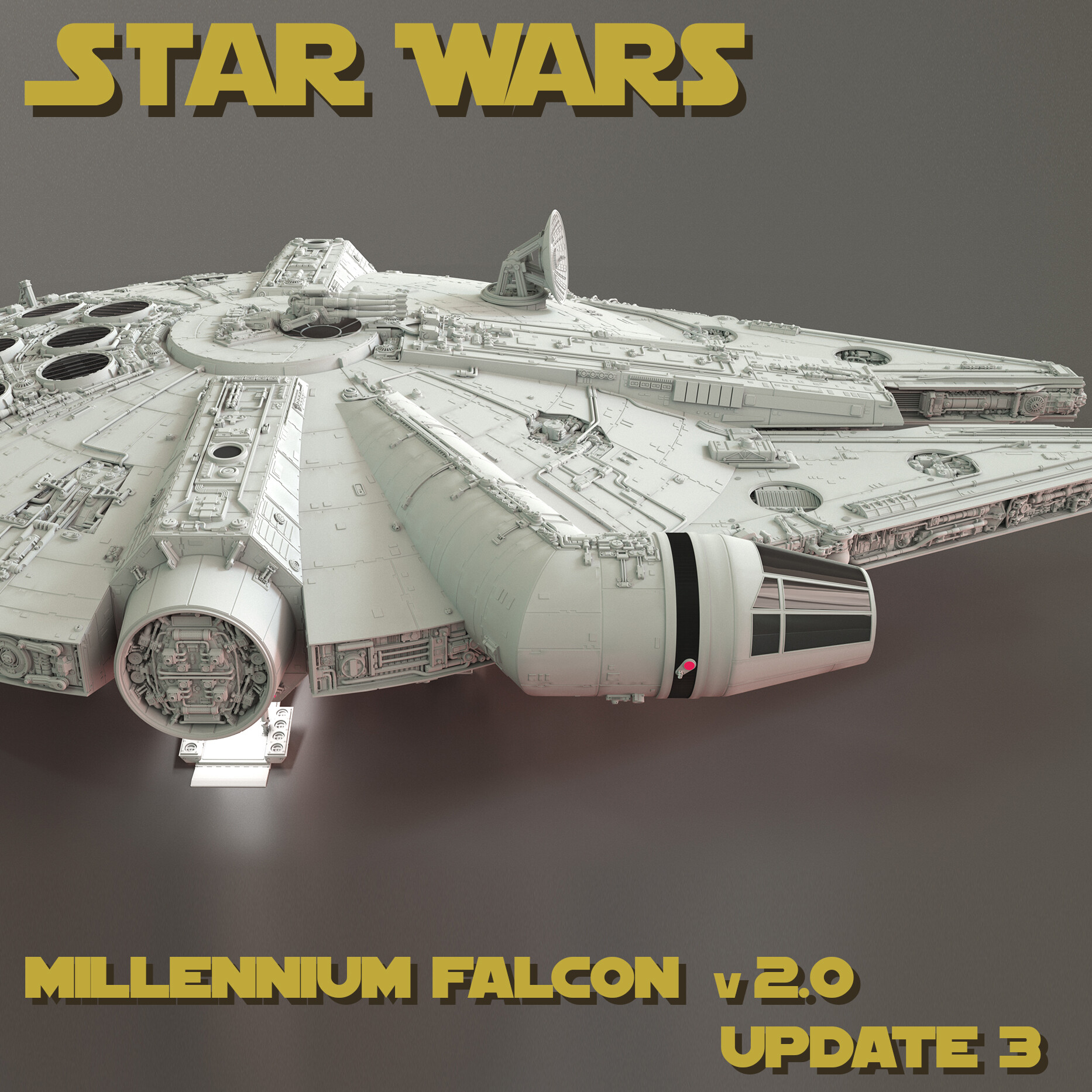 ArtStation - High Detail UE5 Millennium Falcon WIP - Update 3