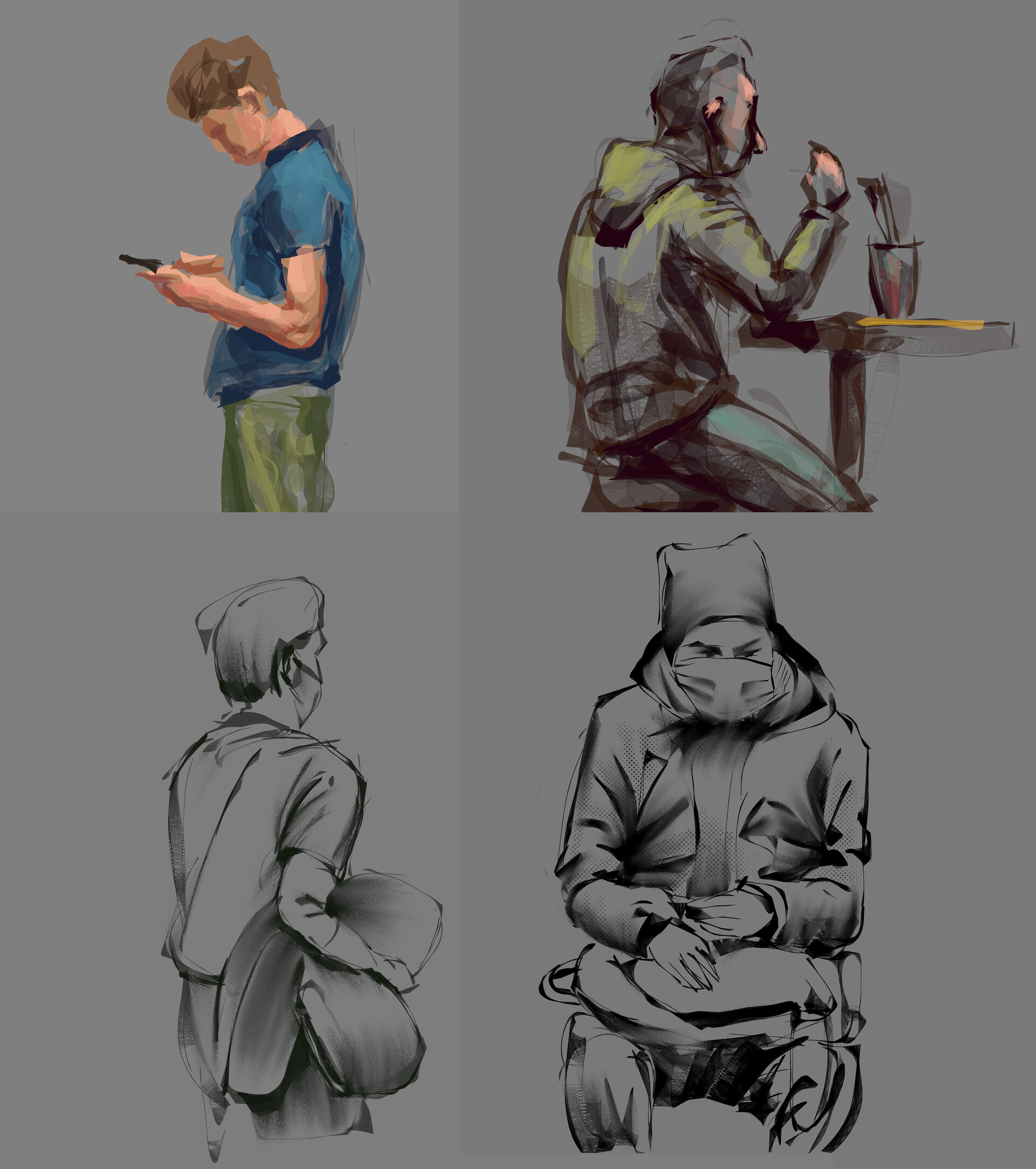 ArtStation - People sketches