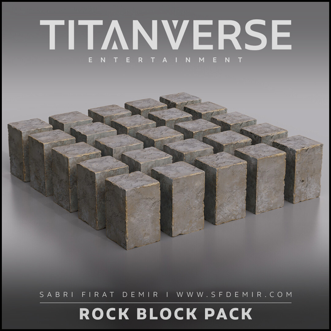 ArtStation - Rock Block Pack