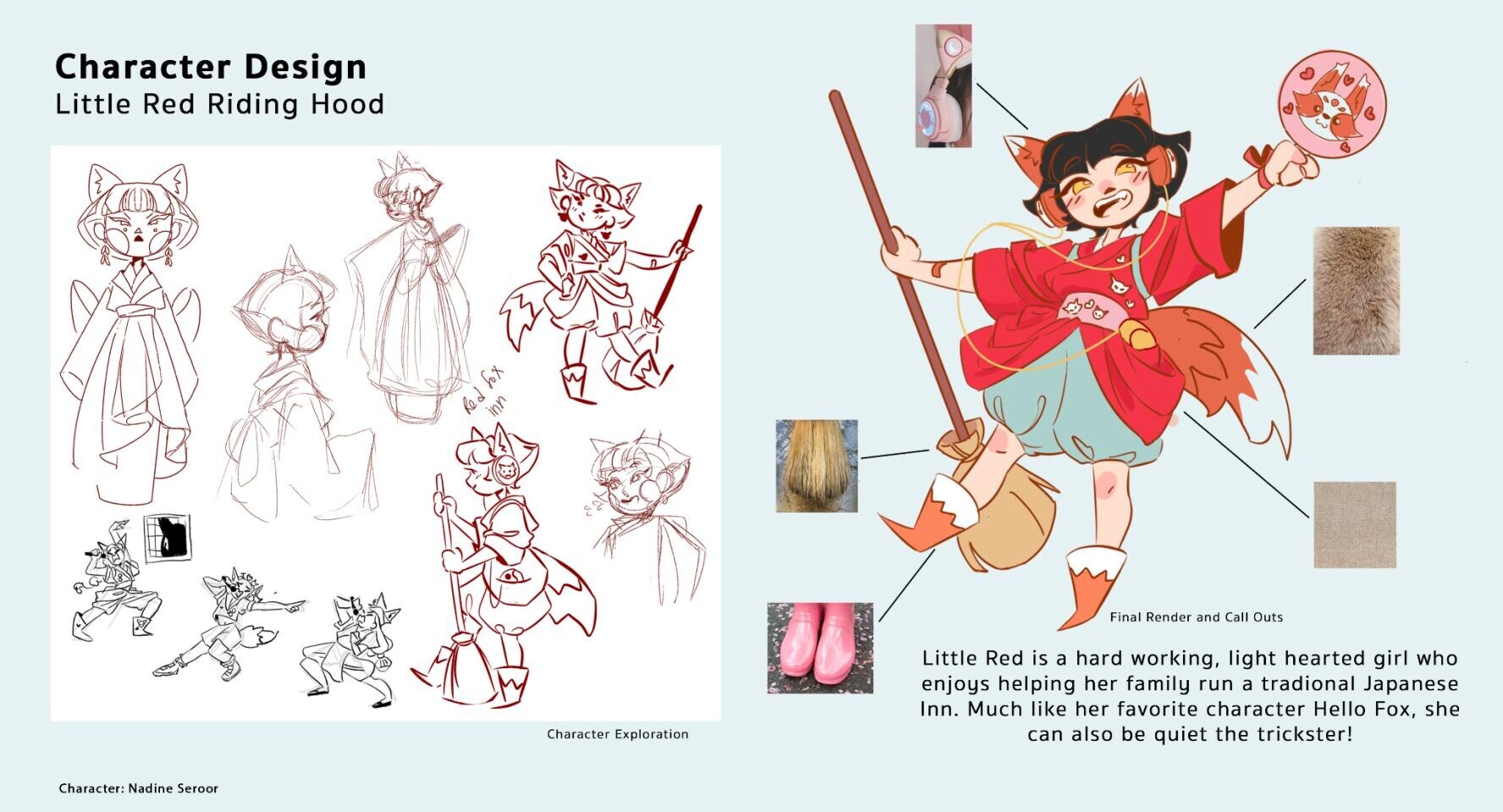 ArtStation - Hello Fox! Character and room concept