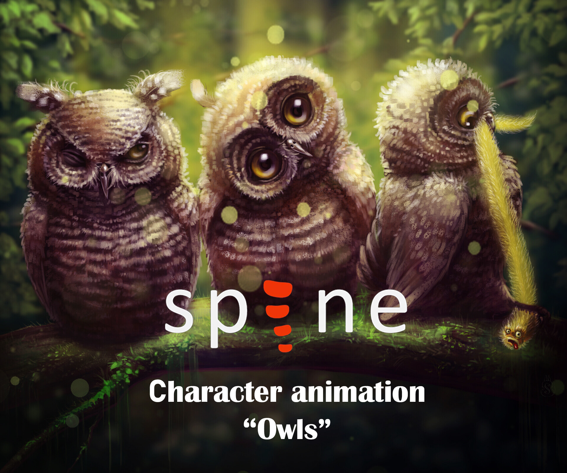 ArtStation - Owls : Spine 2d animation