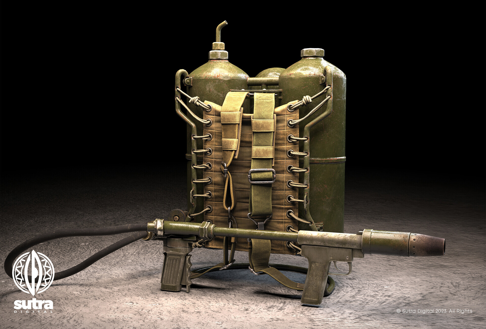 ArtStation - WWII M2-2 Flamethrower