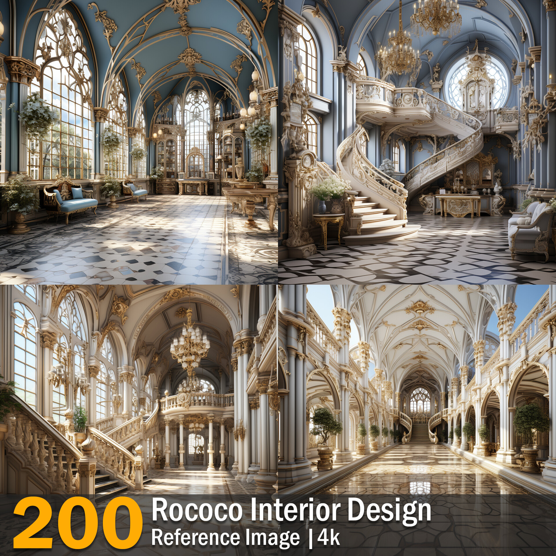 ArtStation - Rococo Interior Design | Reference Images | 4K