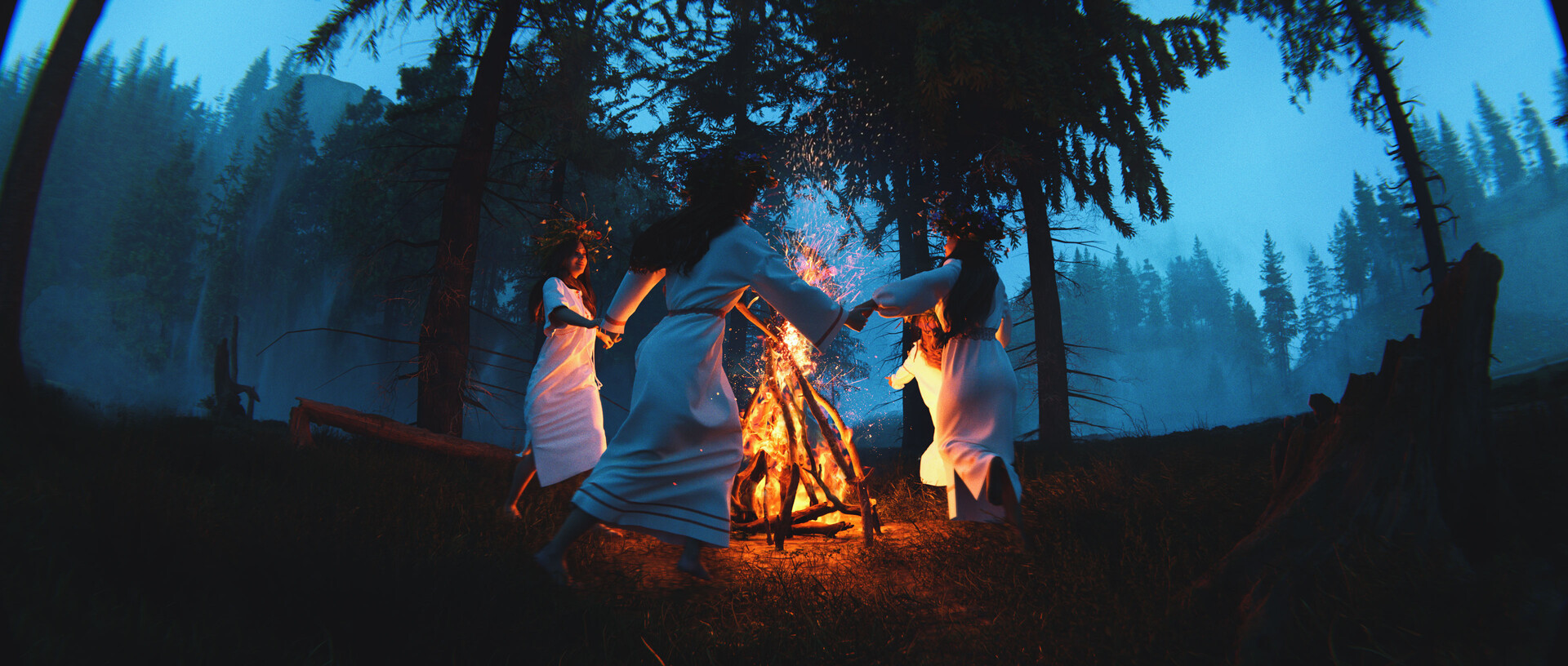 ArtStation - Kupala Night, Slavic summer holiday