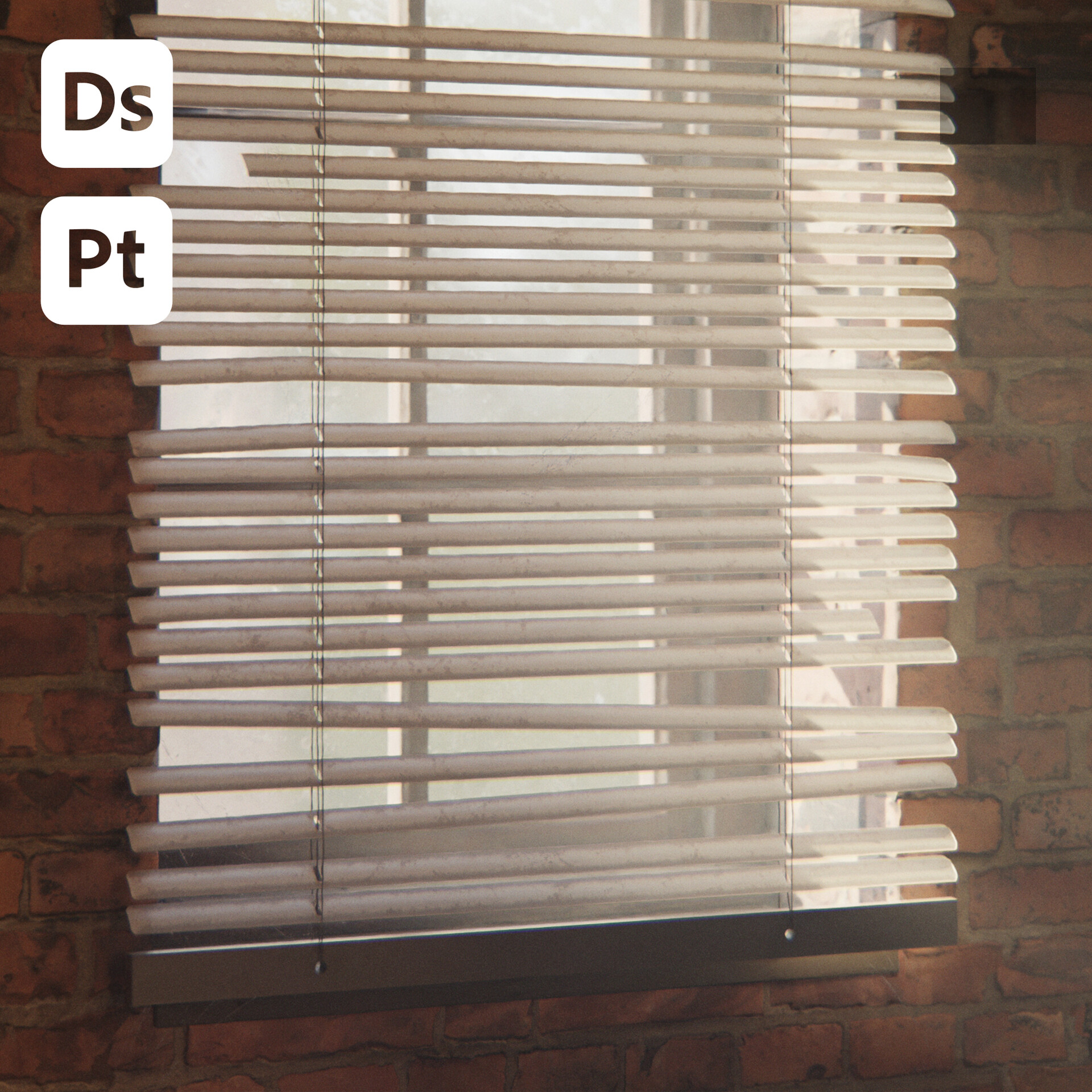 ArtStation - Venetian blinds (vinyl blinds)