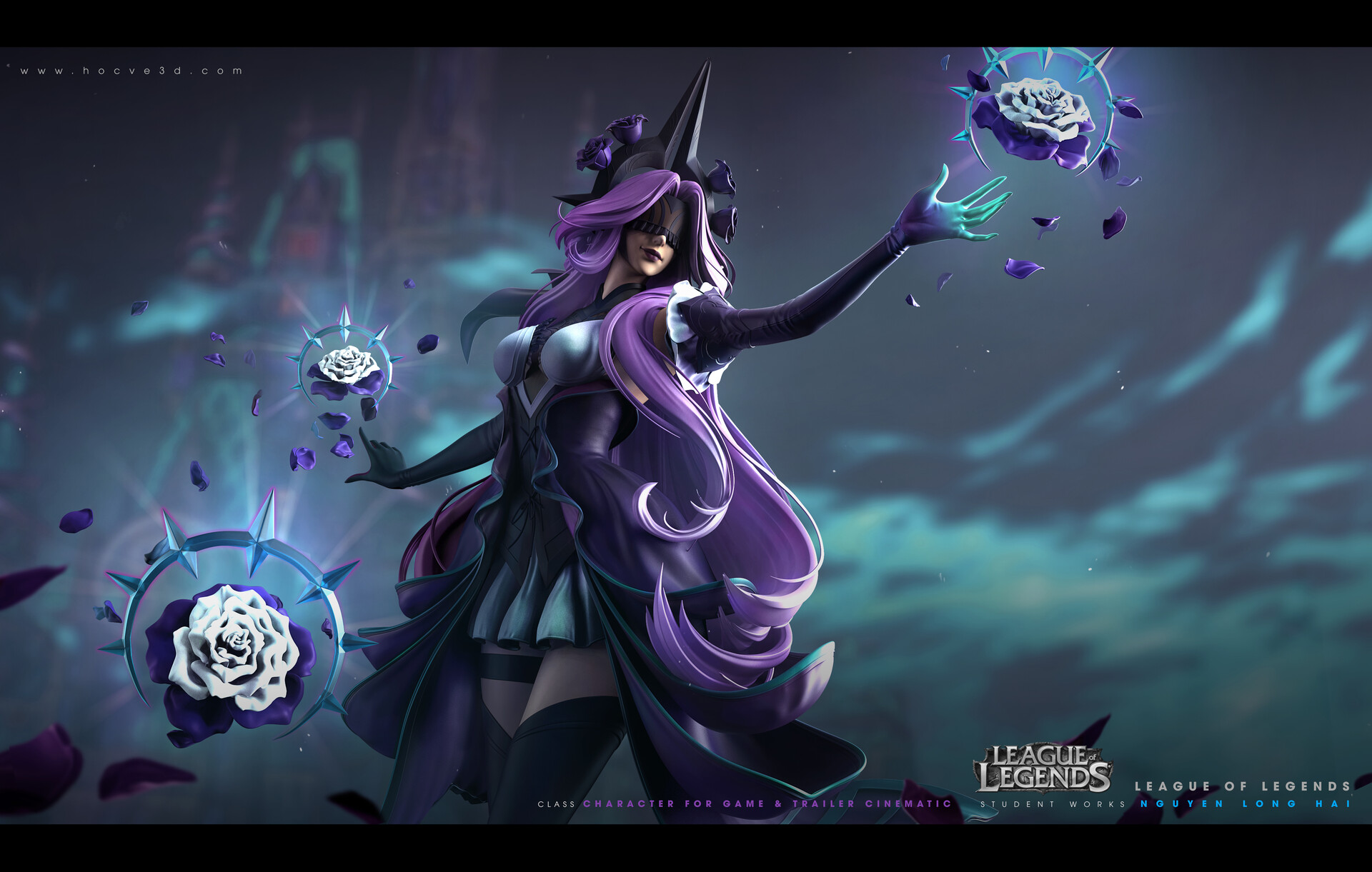 ArtStation - LoL Syndra Withered Rose Fanart