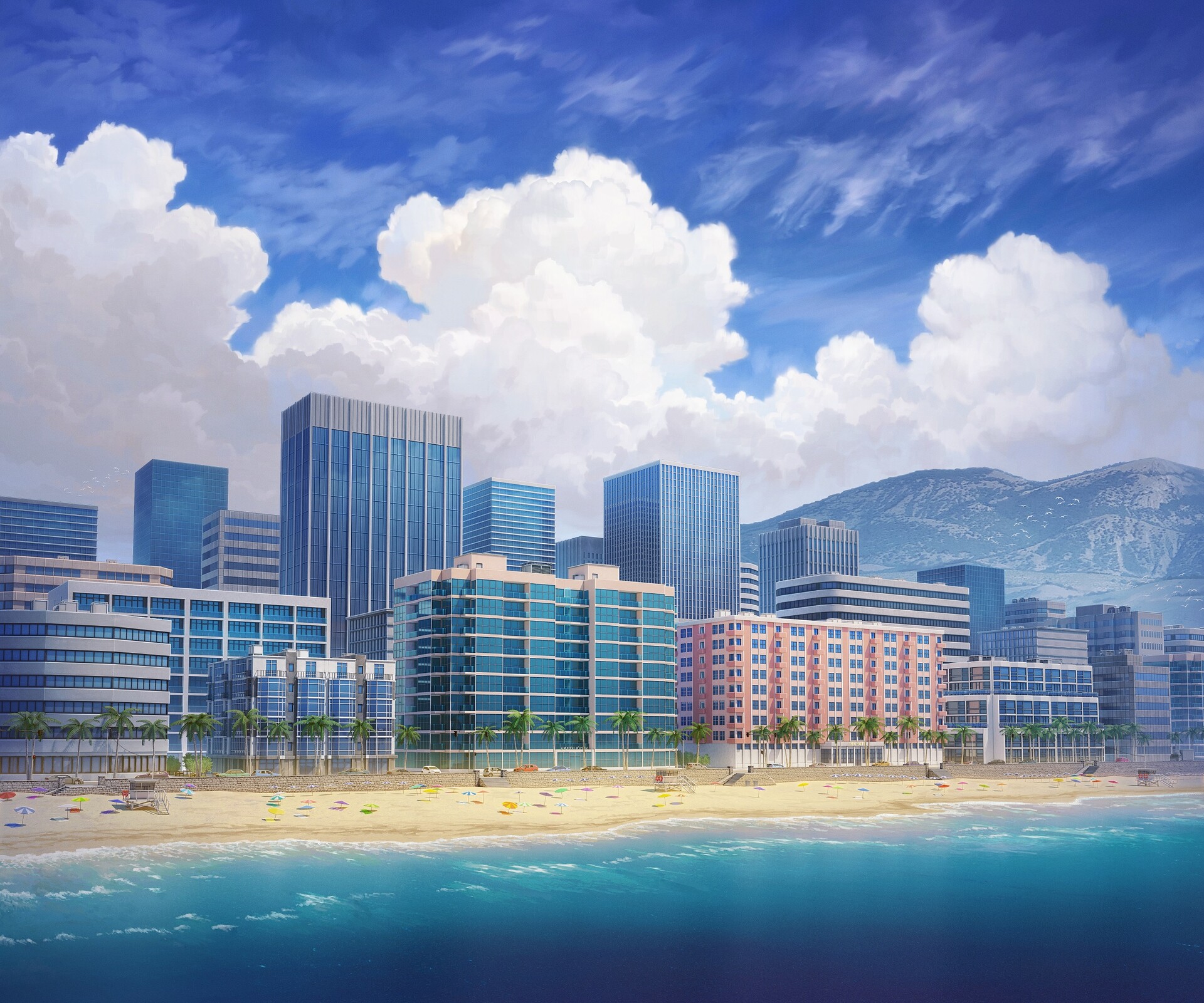 ArtStation - City beach