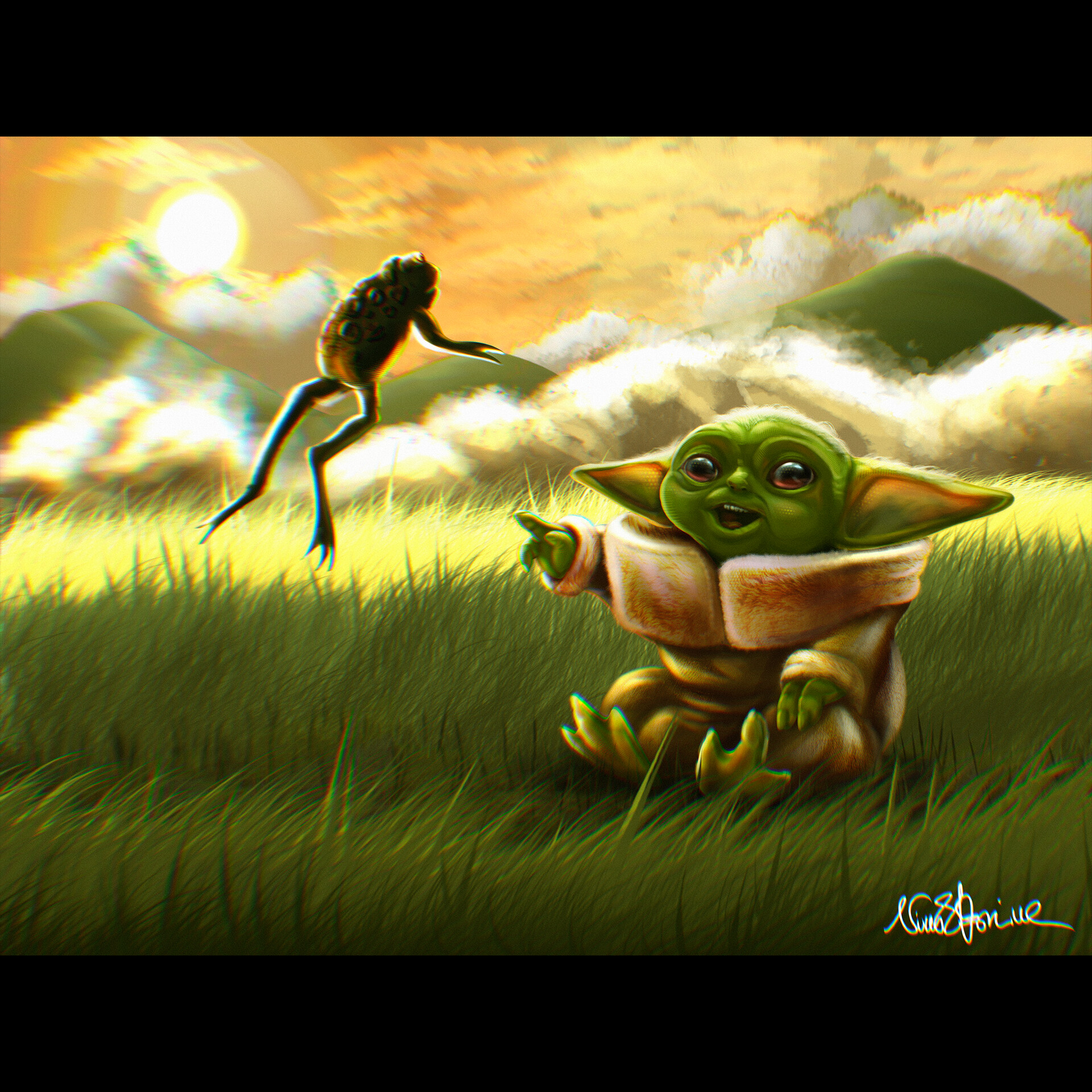 ArtStation - GROGU - Mandalorian Fan Art