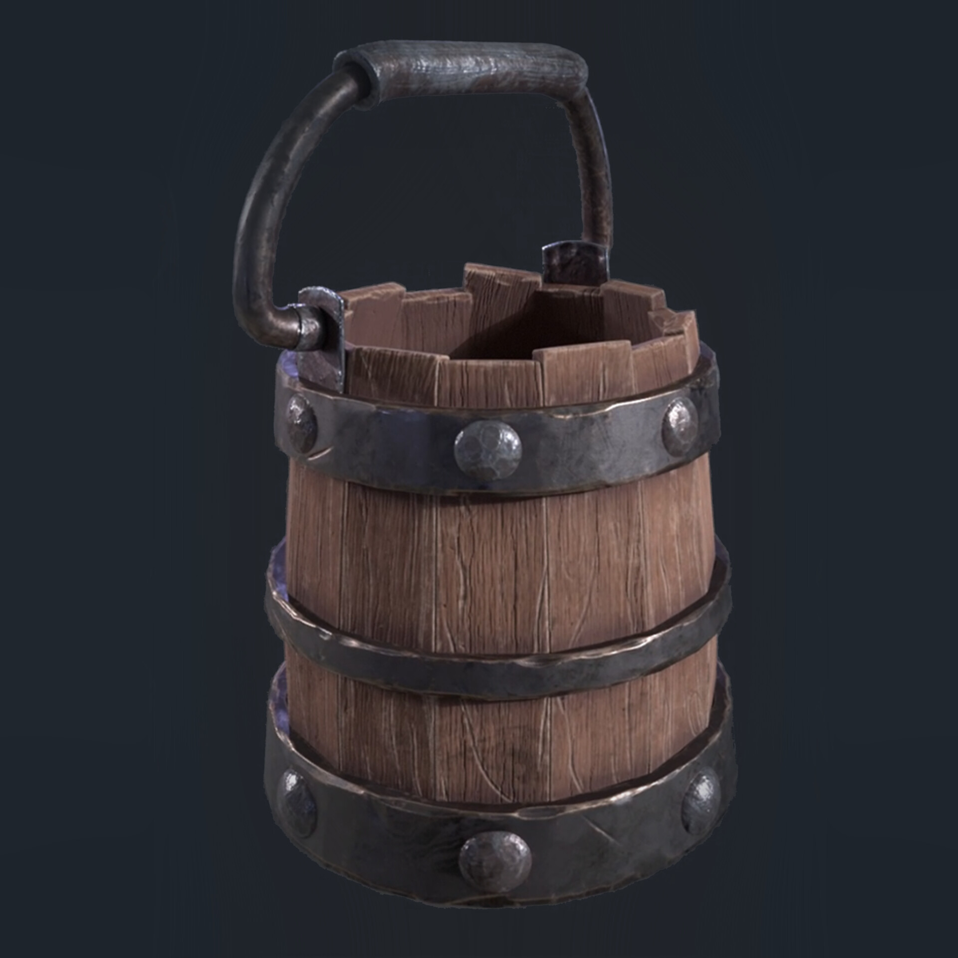 ArtStation - Game Asset : Bucket (PBR & Hand-painted)
