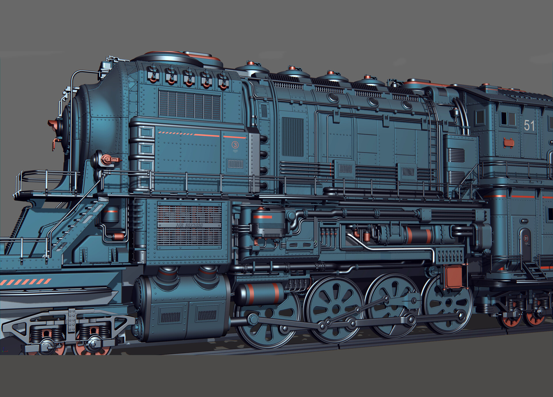 ArtStation - Fantasy Train (Unfinished)