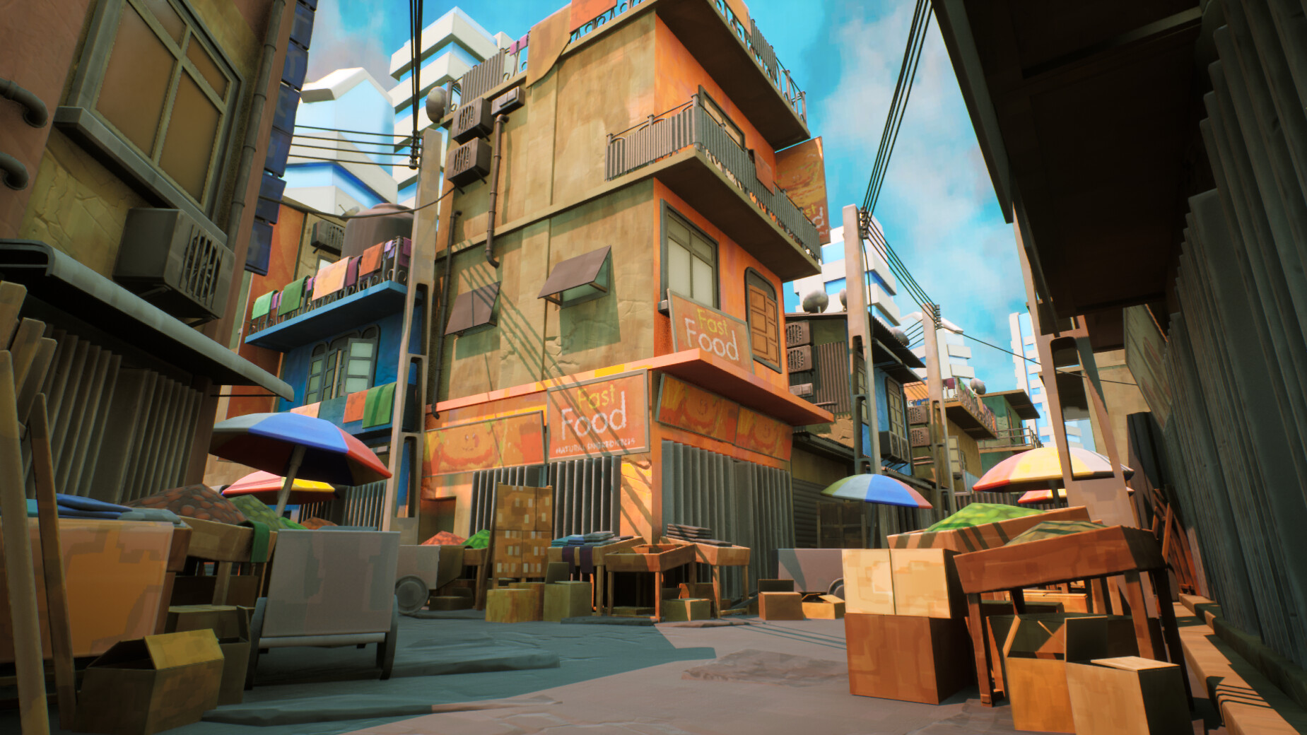 ArtStation - Stylized Street