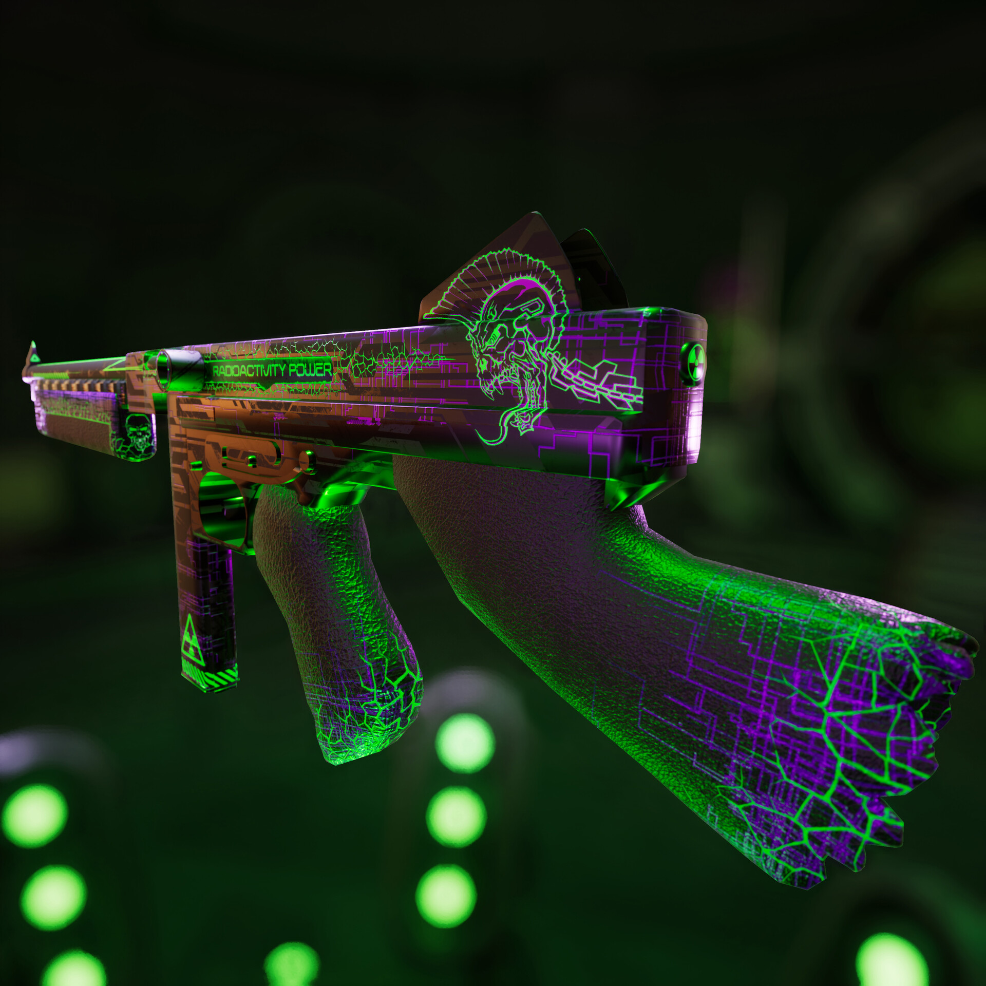 ArtStation - Thompson - "Radioactivity Power" (Rust skin)