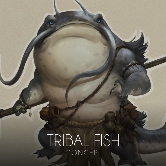 ArtStation - Tribal Fish
