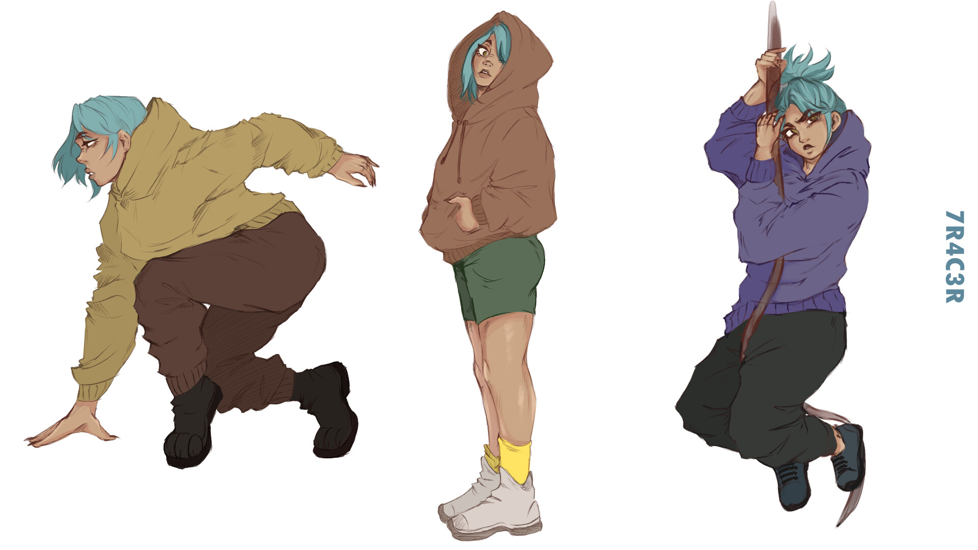 ArtStation - 7R4C3R [concepts/pose study]