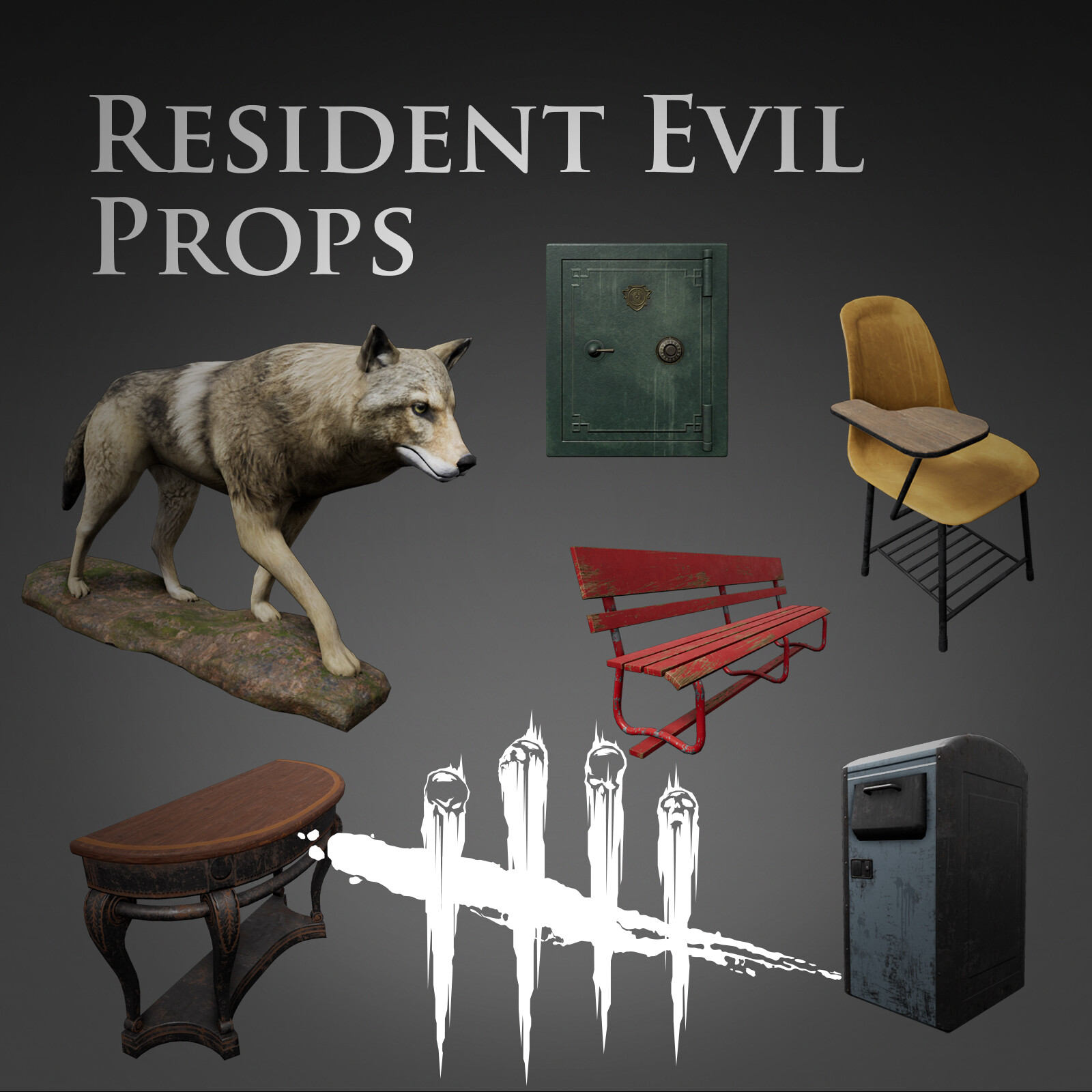 ArtStation - Resident Evil Desk Chair - Dead by Daylight
