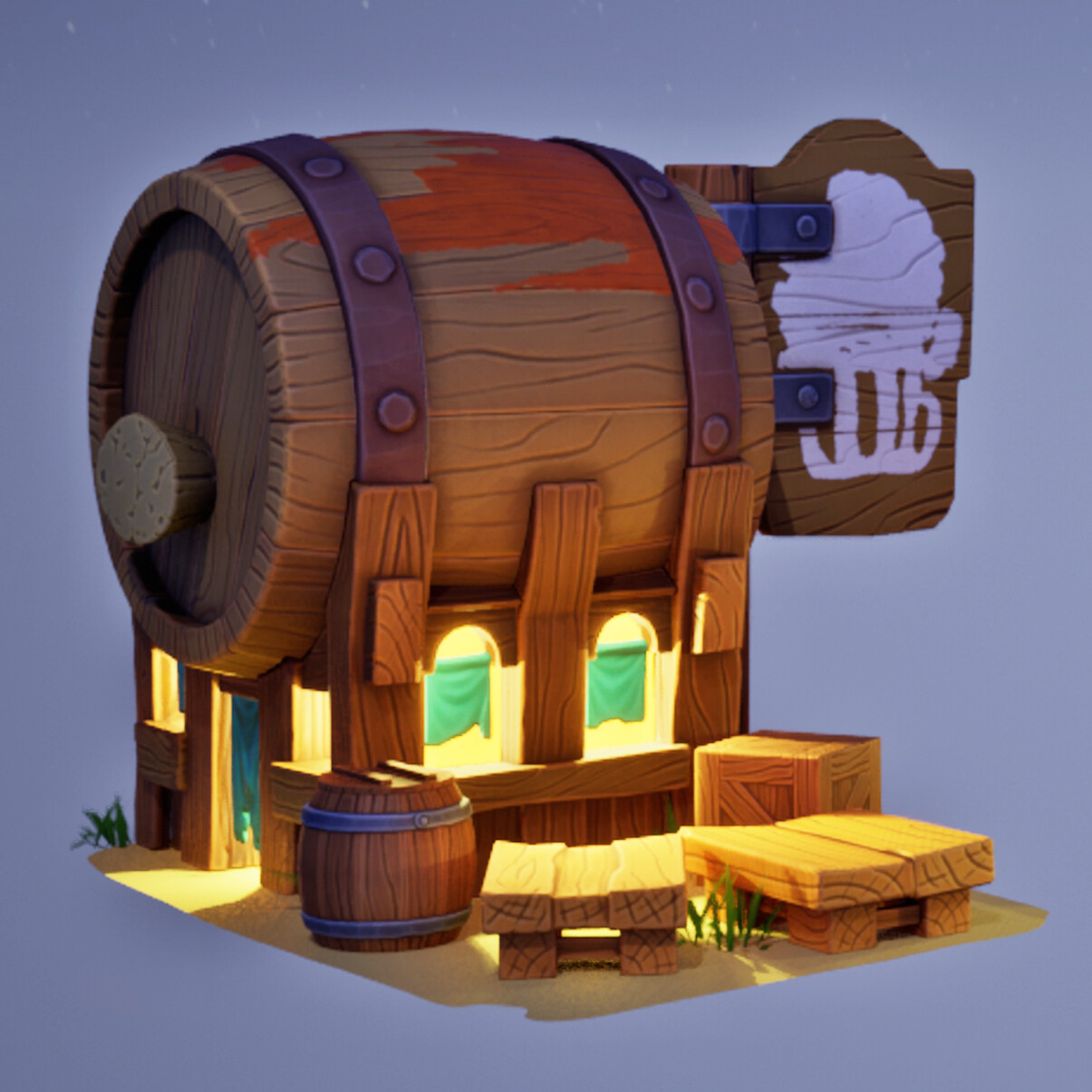 ArtStation - Stylized Tavern