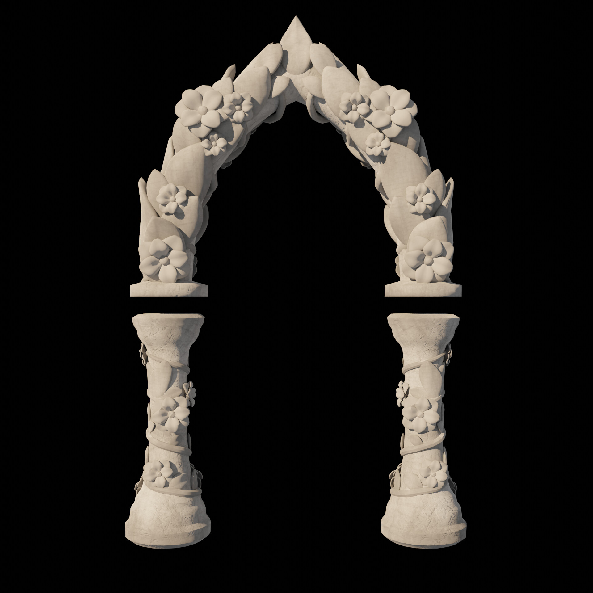 ArtStation - Arch and Columns (Game ready)
