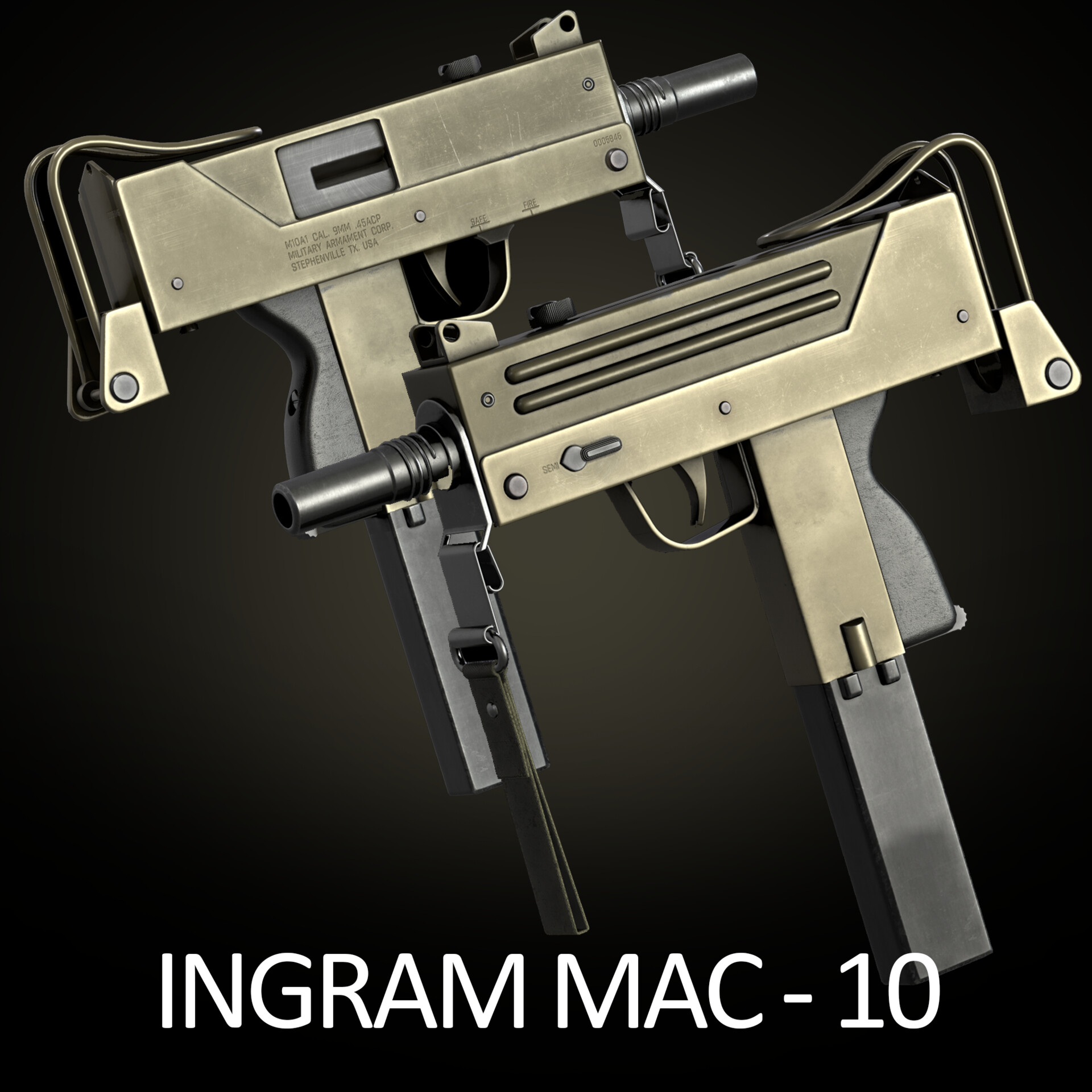 ArtStation - Ingram MAC 10 (M-10)