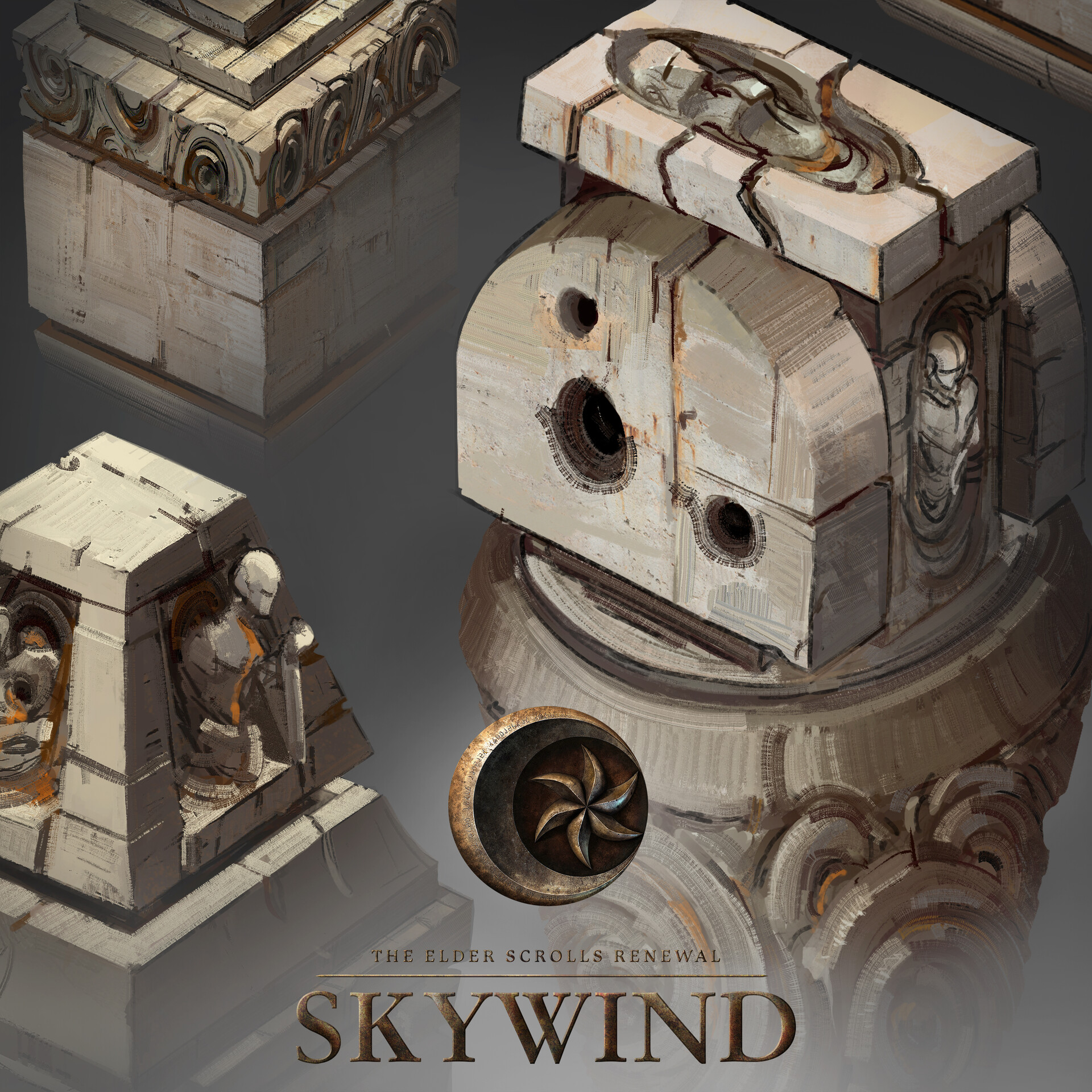 ArtStation - SKYWIND - Dunmer Strongholds Urn Props