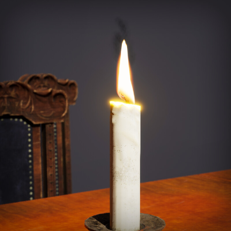 ArtStation - Realistic Candle Flame