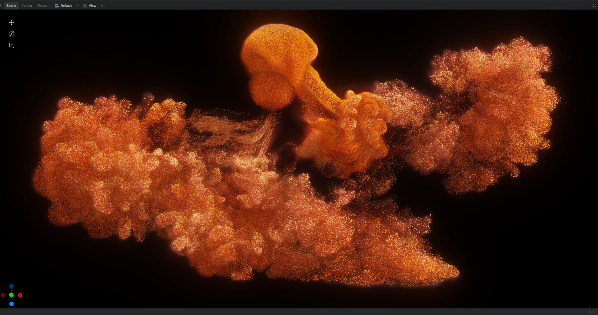 ArtStation - Realtime underwater Ink particles simulation