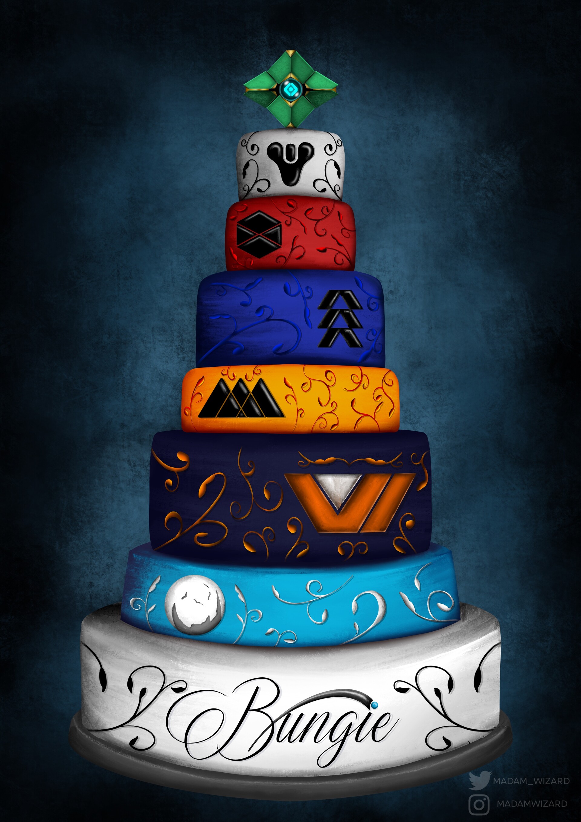 ArtStation - Bungie Day Cake