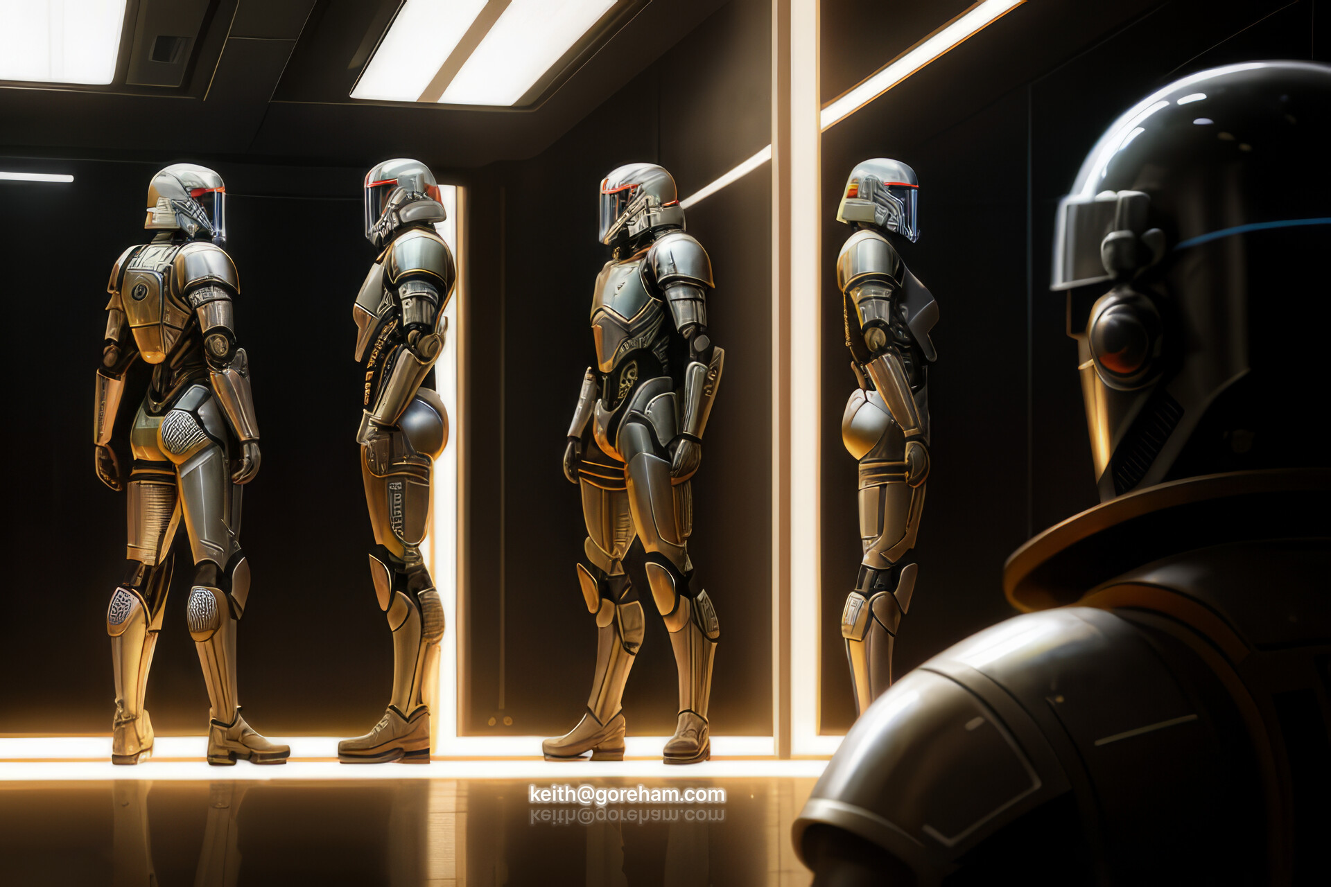 ArtStation - 5 Power Armor Turnarounds