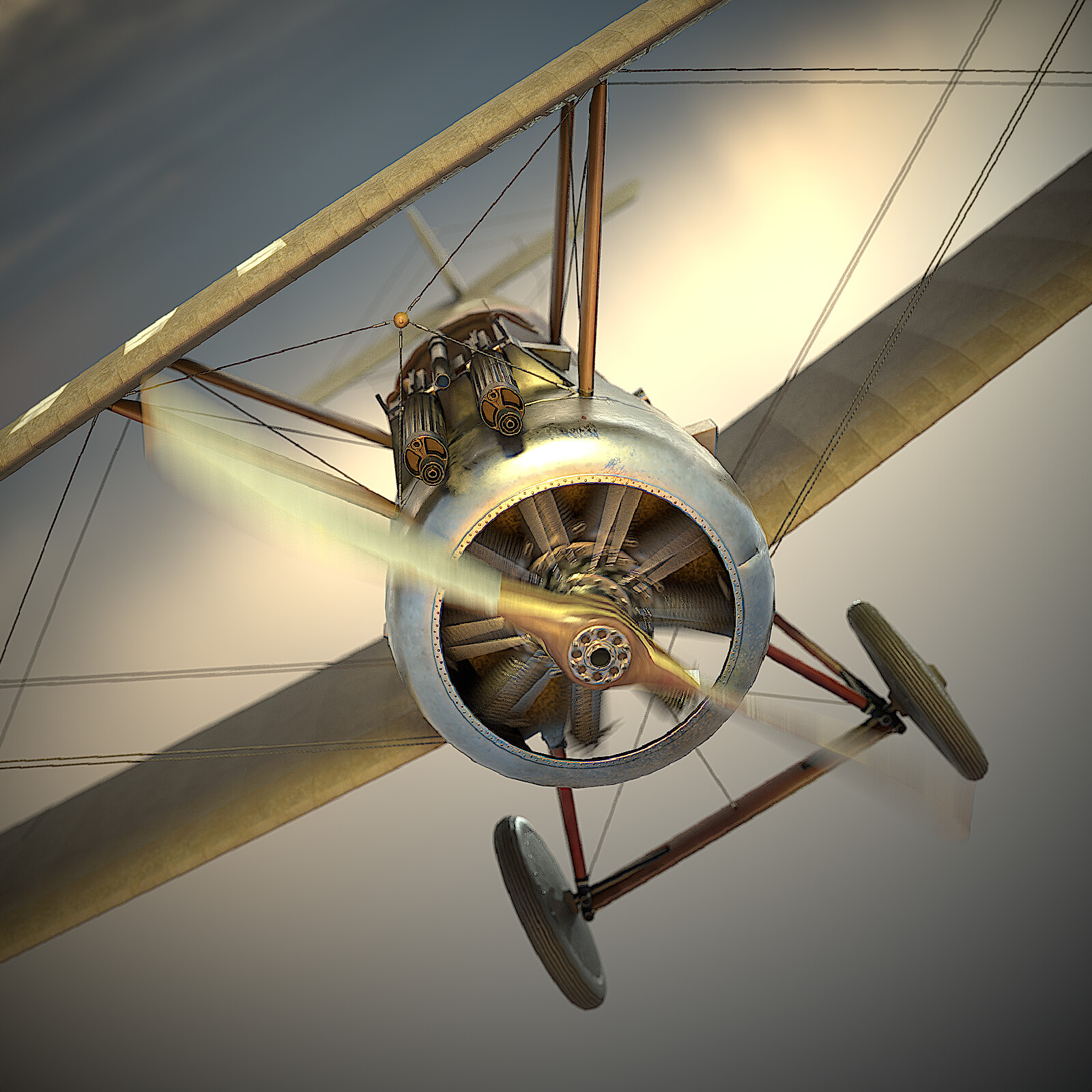 ArtStation - Biplane Fighter Sopwith Camel E.1