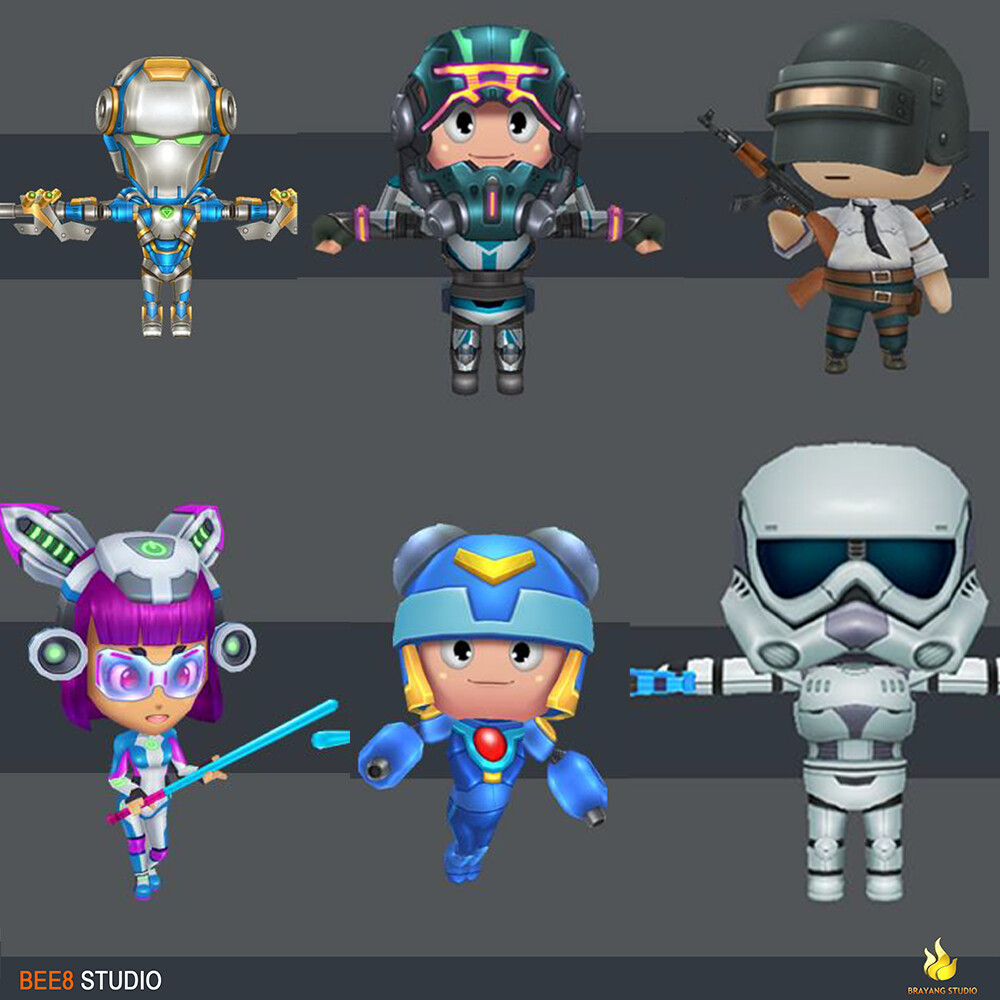 ArtStation - 3D Character for Game - Hand Painted Texture