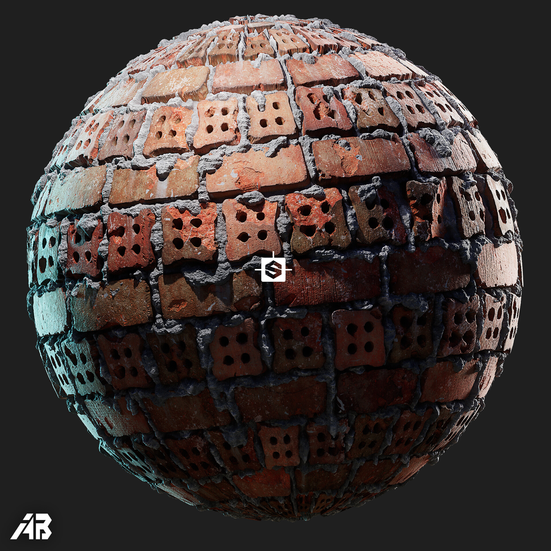 ArtStation - Sloppy Brick Wall - 100% Substance Designer