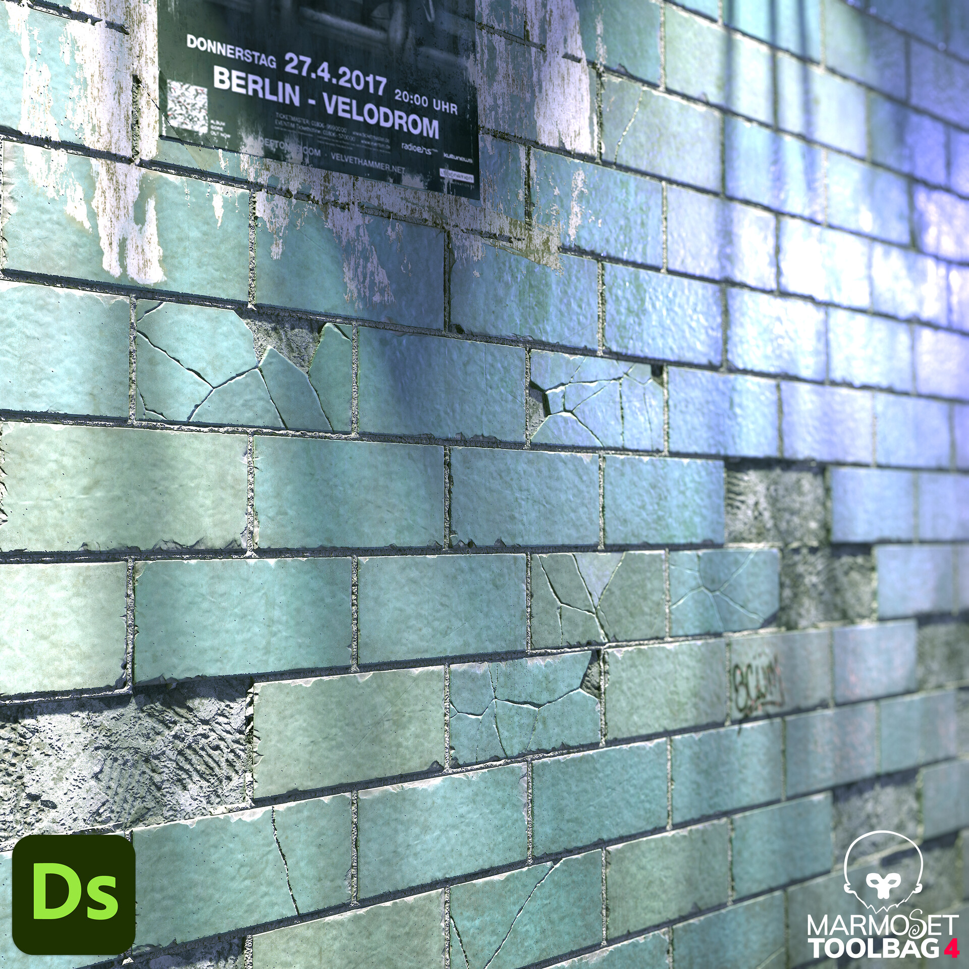 ArtStation - Tile Wall - Substance Designer [Rework]