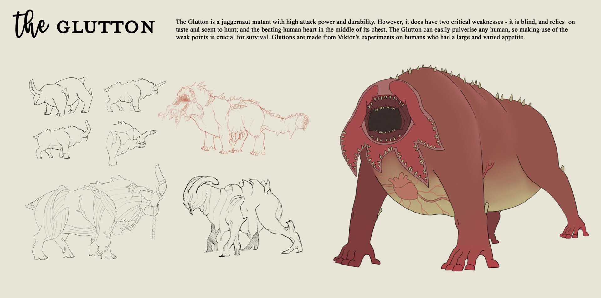 ArtStation - Before They Devour Us - Creatures (University Final Project