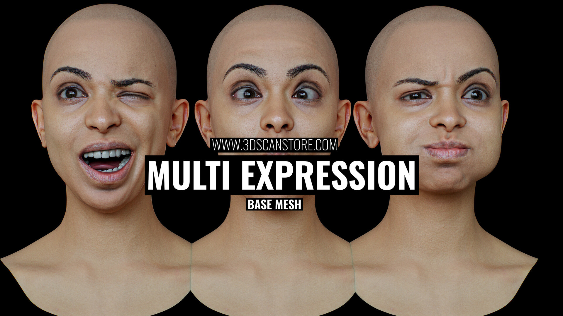 ArtStation - MULTI EXPRESSION BASEMESH