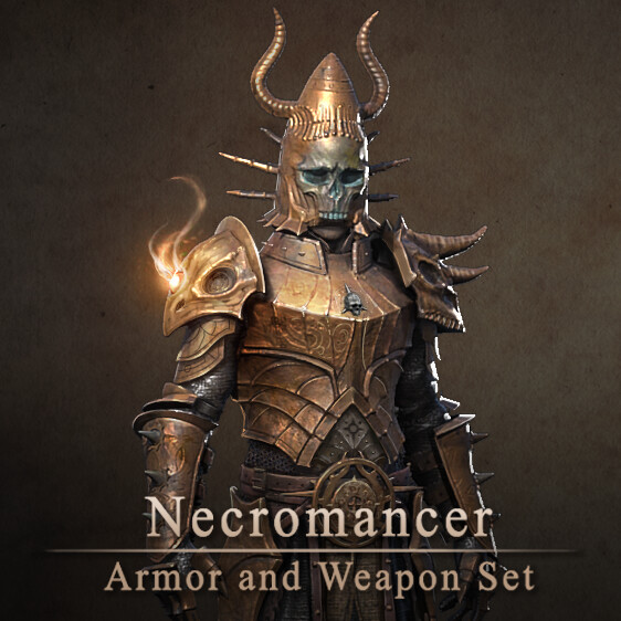 ArtStation - Necromancer Armor & Weapon Set