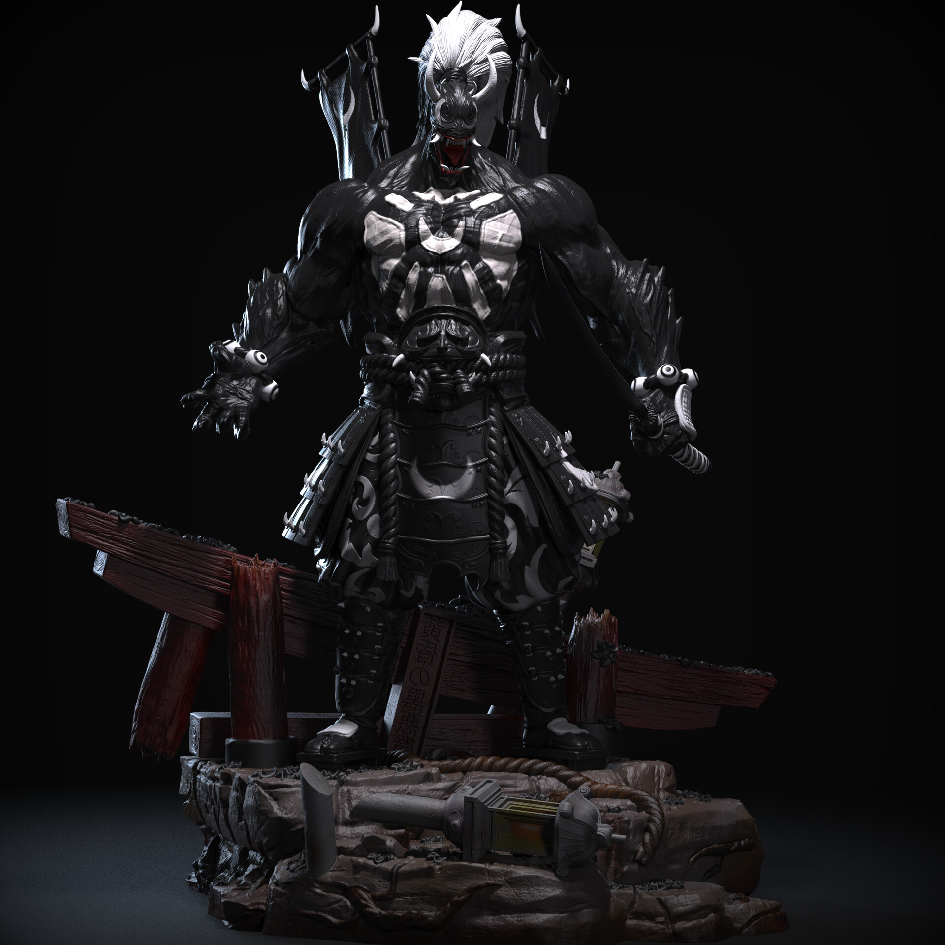 ArtStation - Samurai oni Venom
